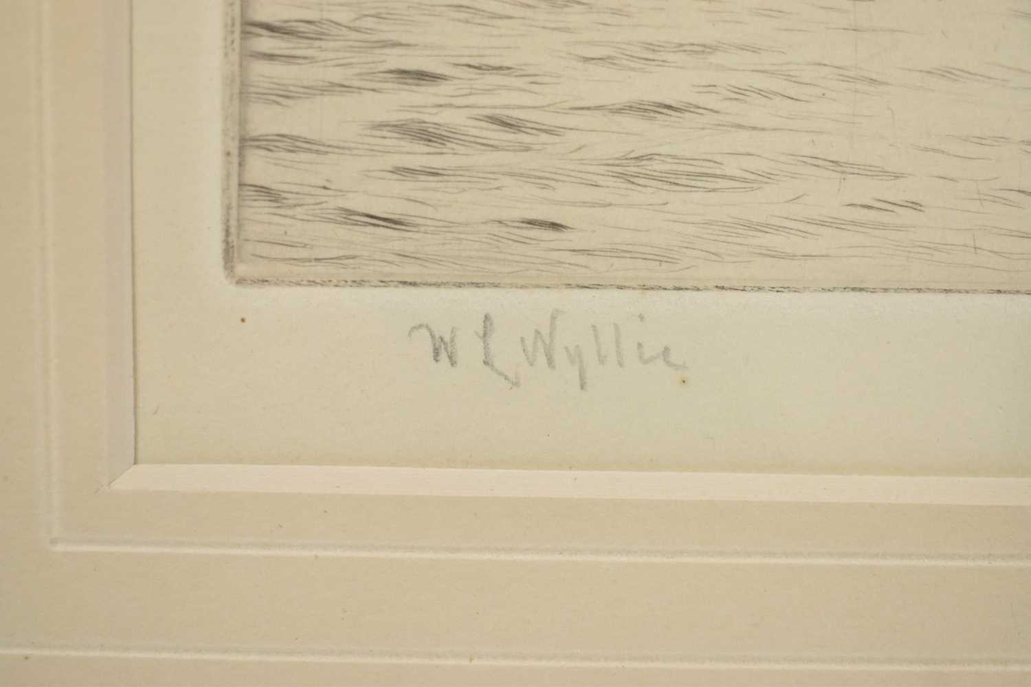 Lot 229 - W L WYLLIE; a 19th century etching, yachting