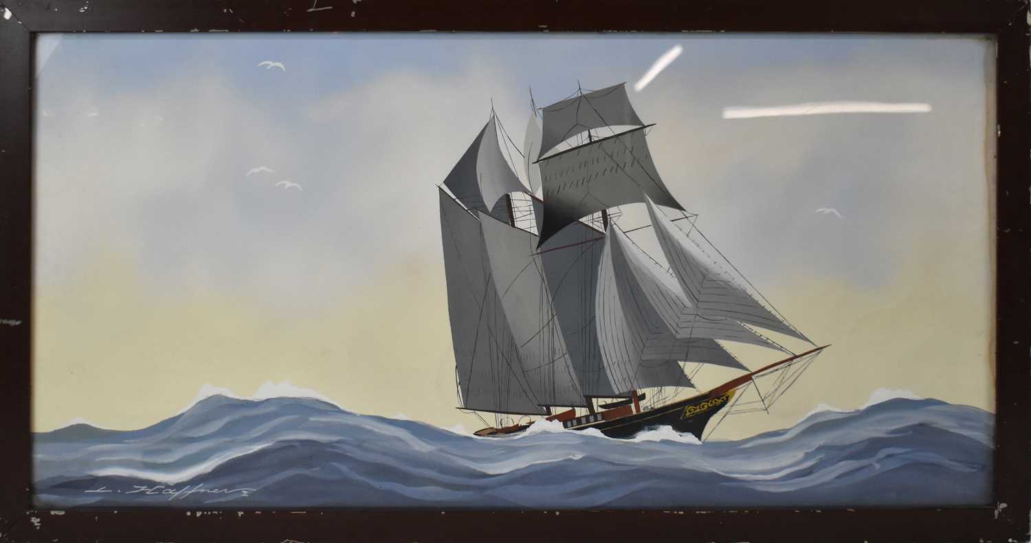 Lot 204 - LEON HAFFNER (French, 1881-1972); gouache,