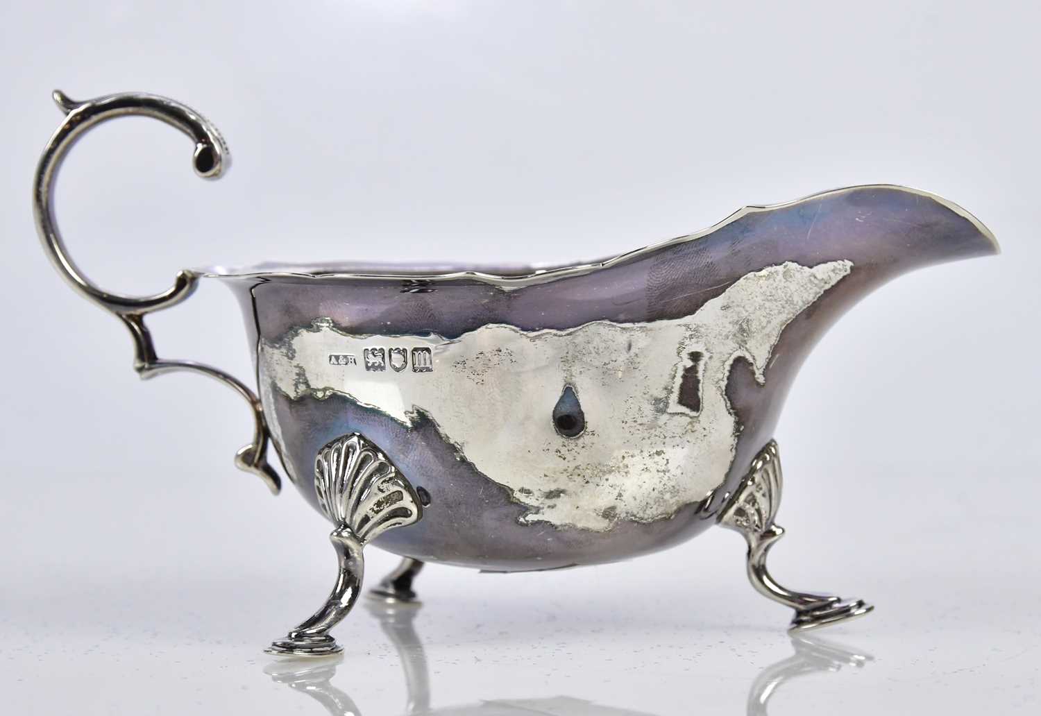 Lot 2416 - ALSTONS & HALLAM; a George V hallmarked