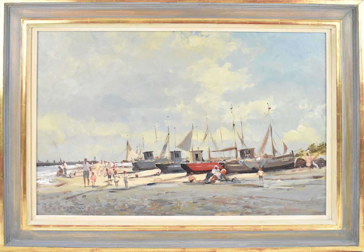 Lot 183 - ROY PETLEY (born 1950); oil on board, large