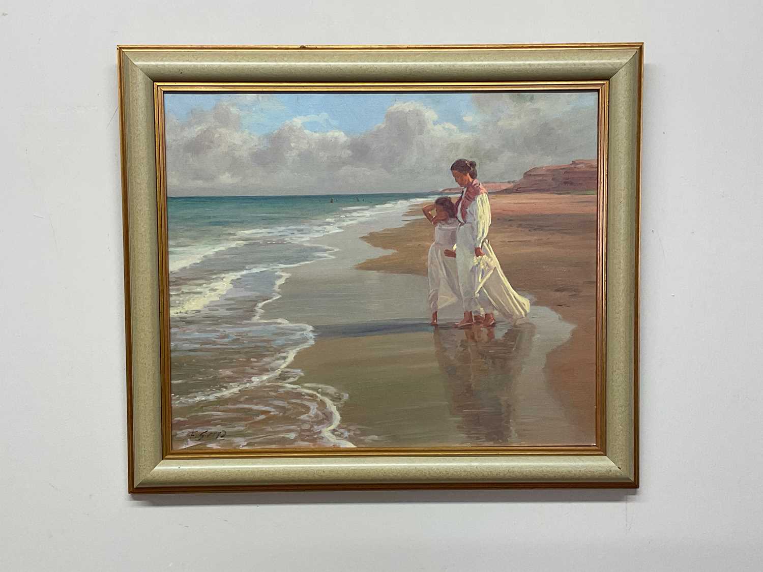 Lot 365 - FELIX SERRA (SPANISH, born 1941), oil on