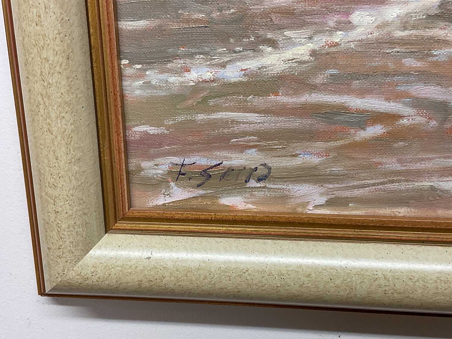 Lot 365 - FELIX SERRA (SPANISH, born 1941), oil on