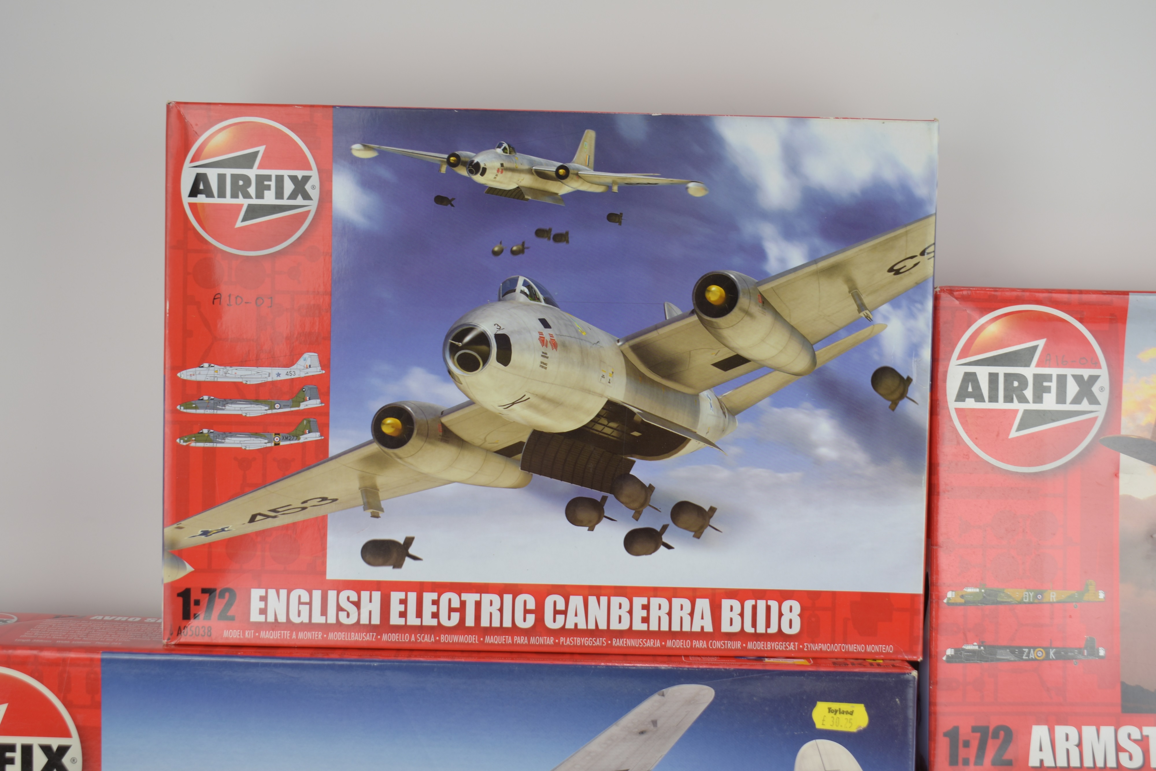 Lot 246 - AIRFIX; four 1:72 scale plane model kits,