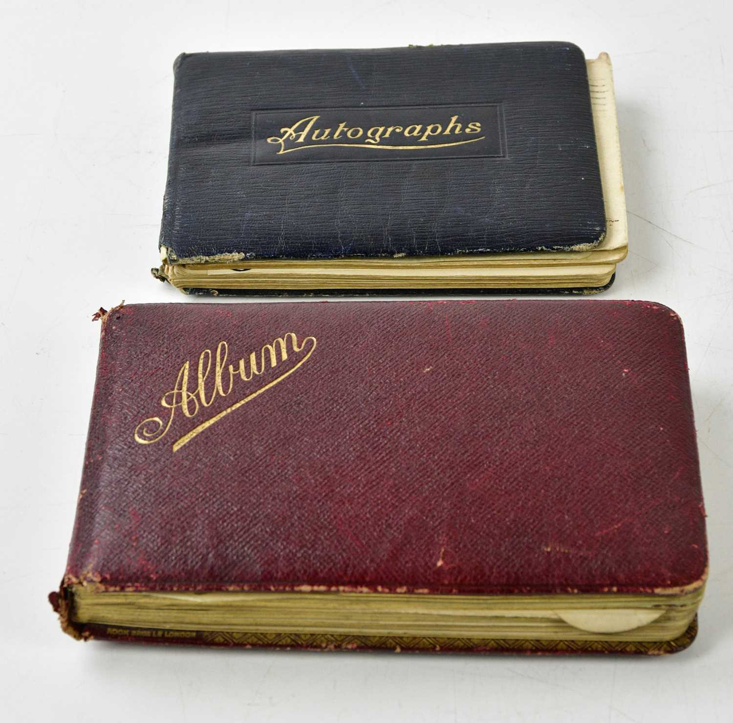 Lot 6042 - Two vintage autograph albums containing