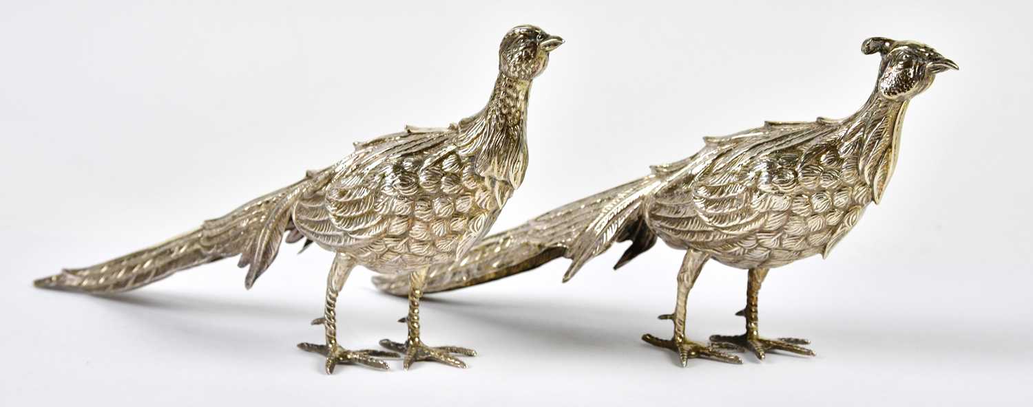 Lot 2350 - A pair of Maltese silver models of