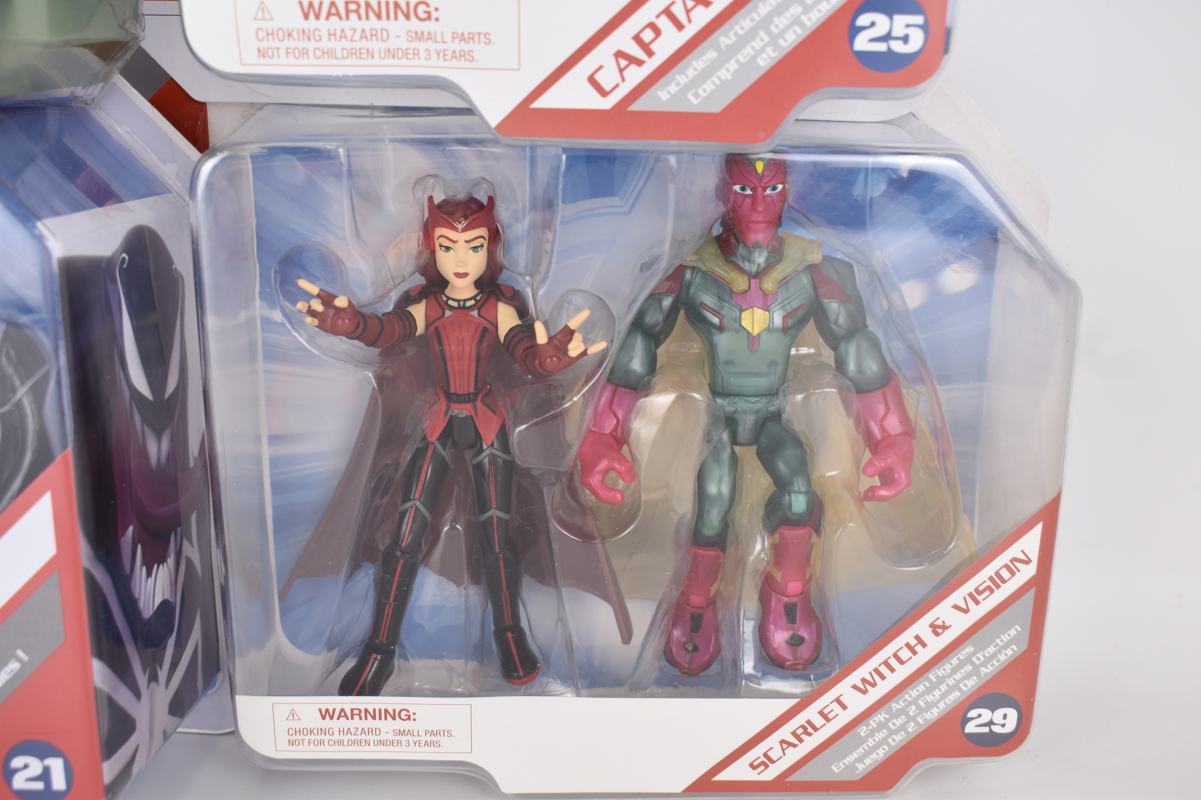Lot 223 - DISNEY; five Marvel Toybox collectible
