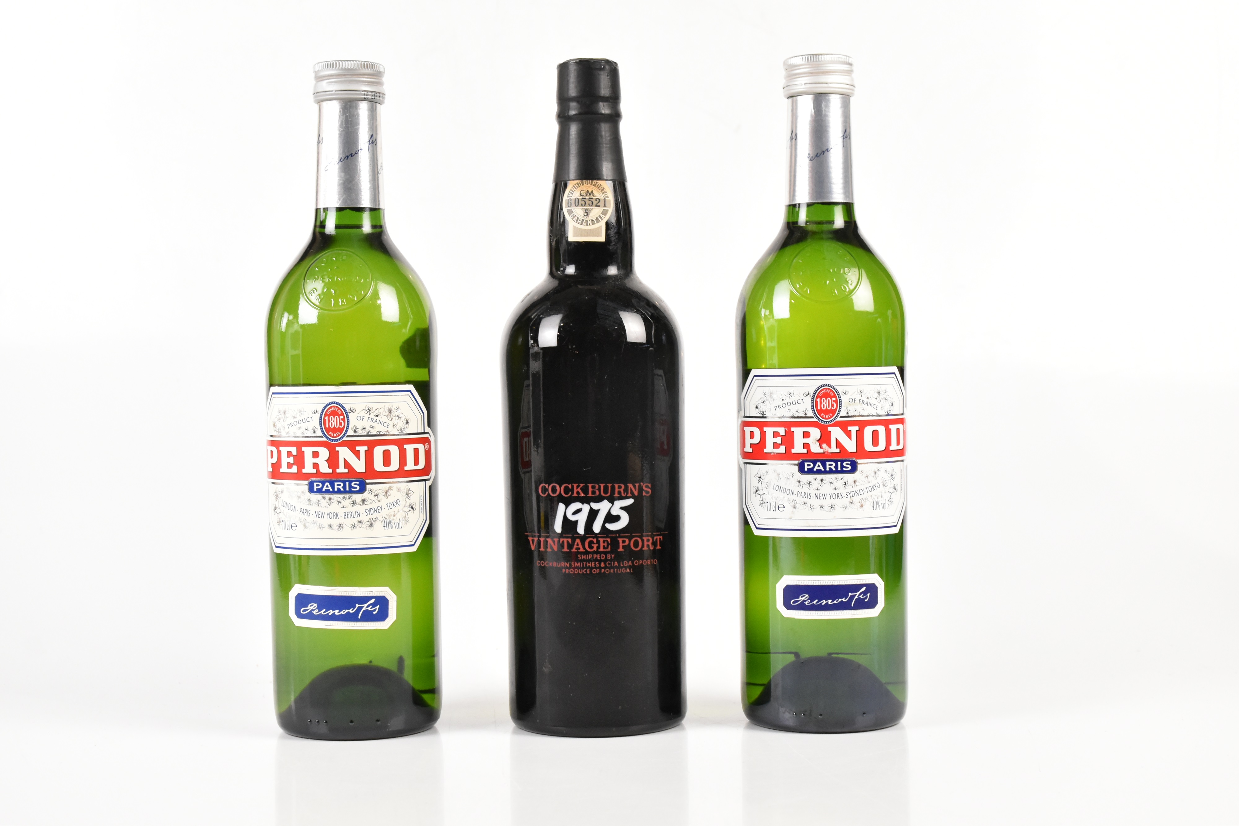 Lot 4108 - MIXED SPIRITS; two bottles of Pernod, 70cl,