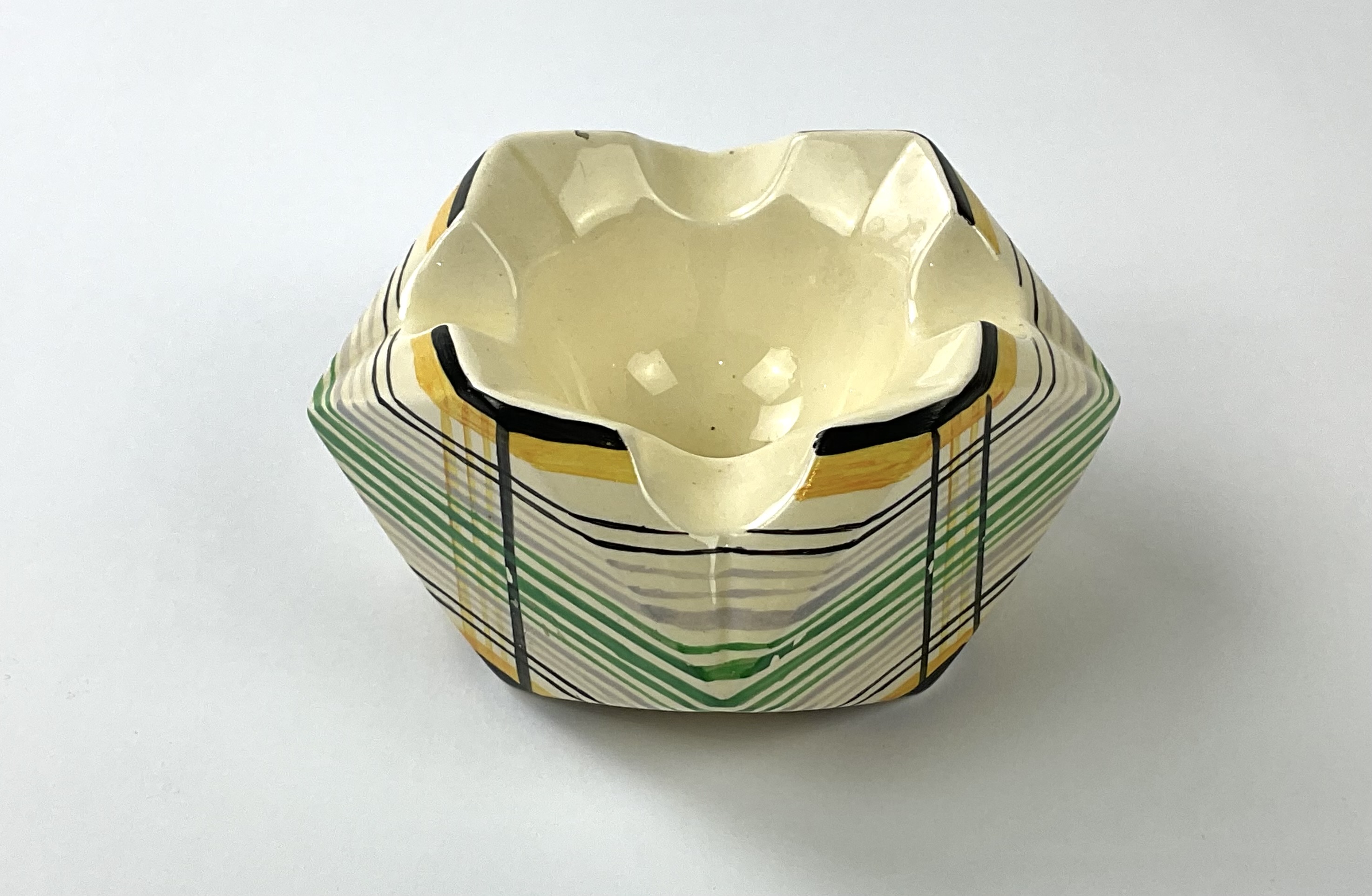 Lot 5535 - CLARICE CLIFF; an unusual hand painted Art