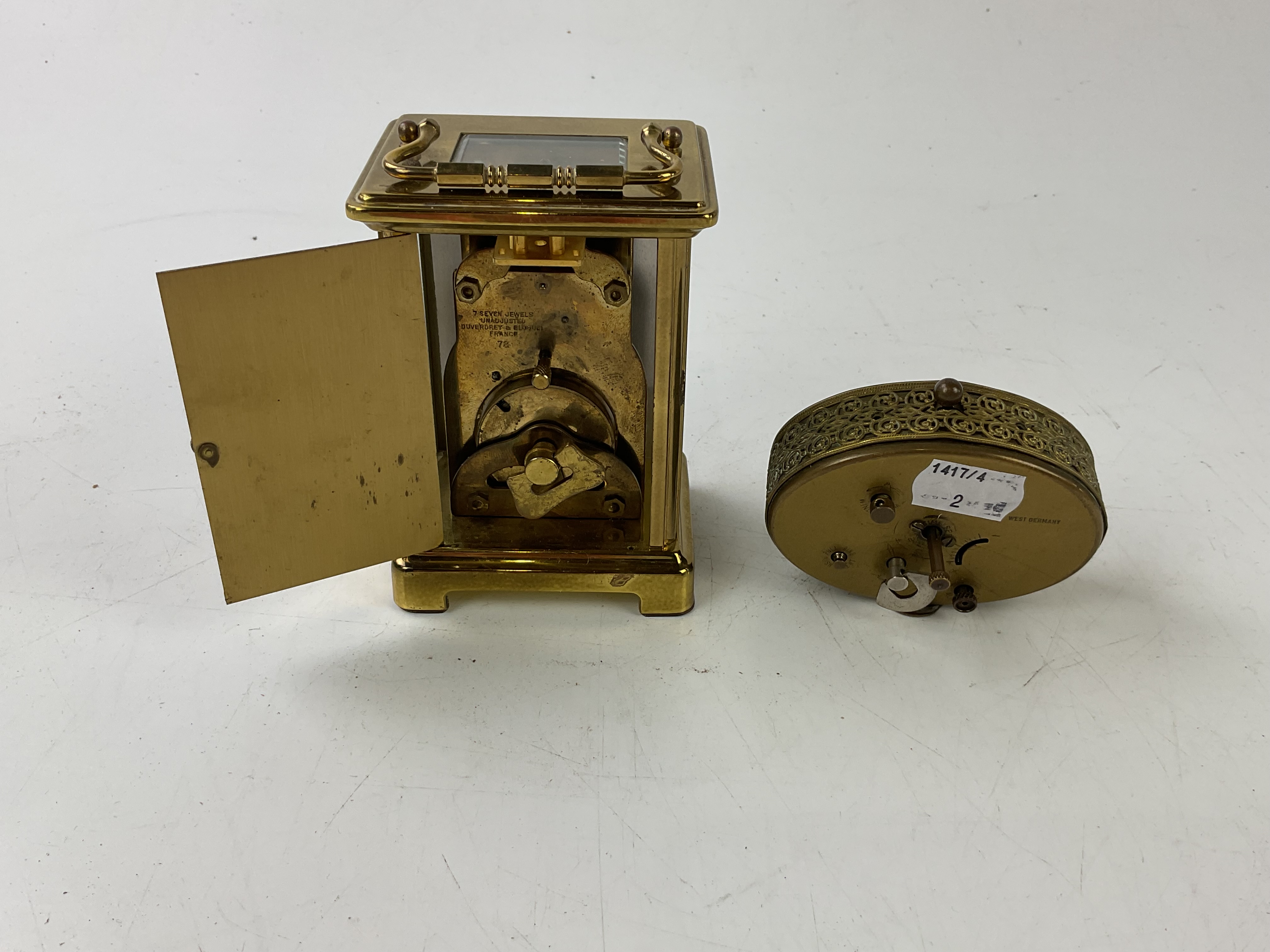 Lot 6385 - BAYARD; a French eight day carriage clock,