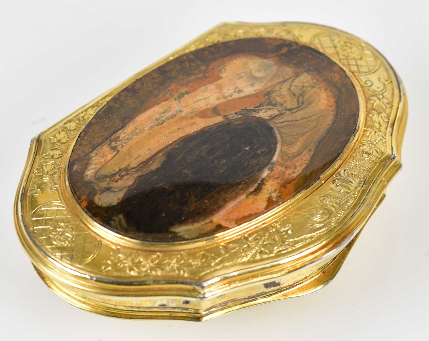 Lot 2059 - A late 18th century Continental gilt metal