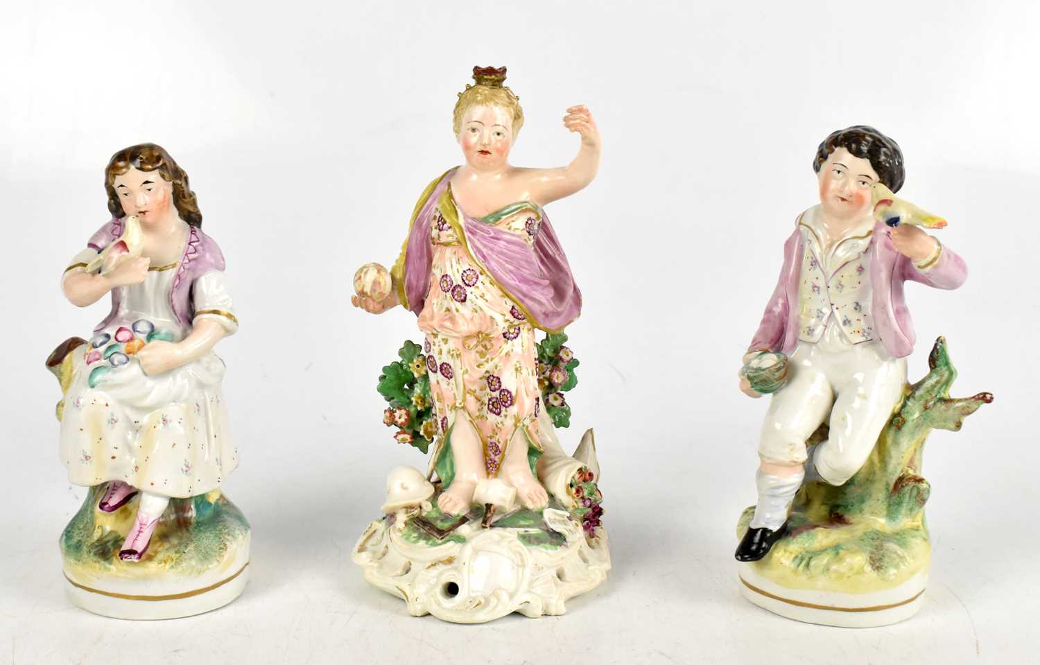 Lot 591 - DERBY; an 18th century figure ‘Europe’,
