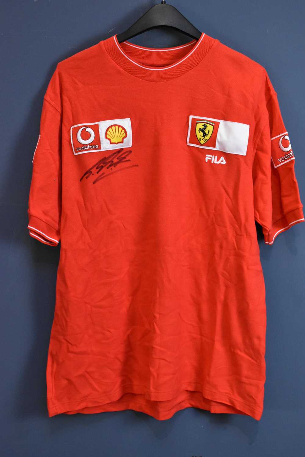 Lot 5290 - MICHAEL SCHUMACHER; a Ferrari Fila signed