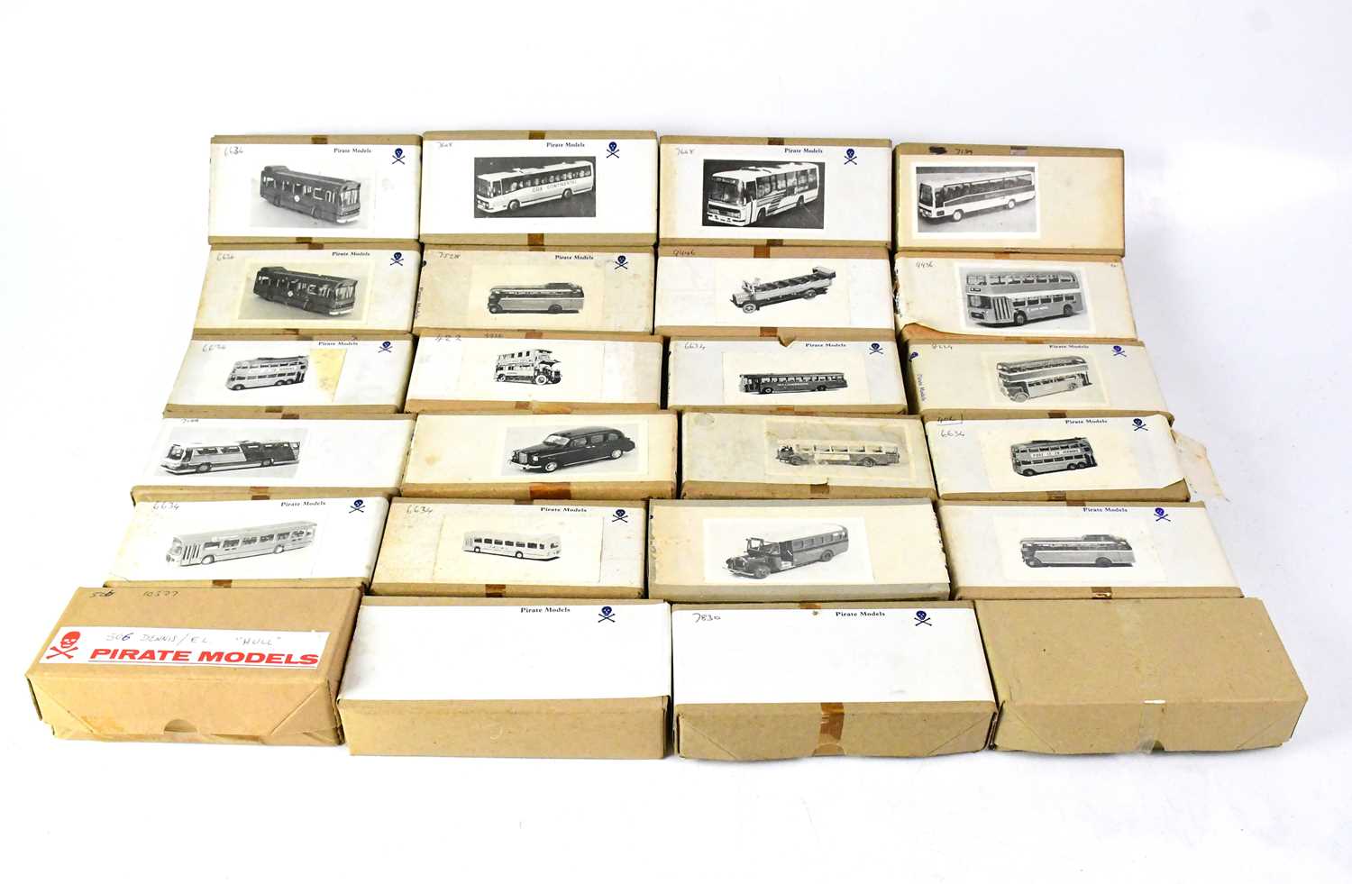 Lot 285 - PIRATE MODELS; twenty-four white metal model
