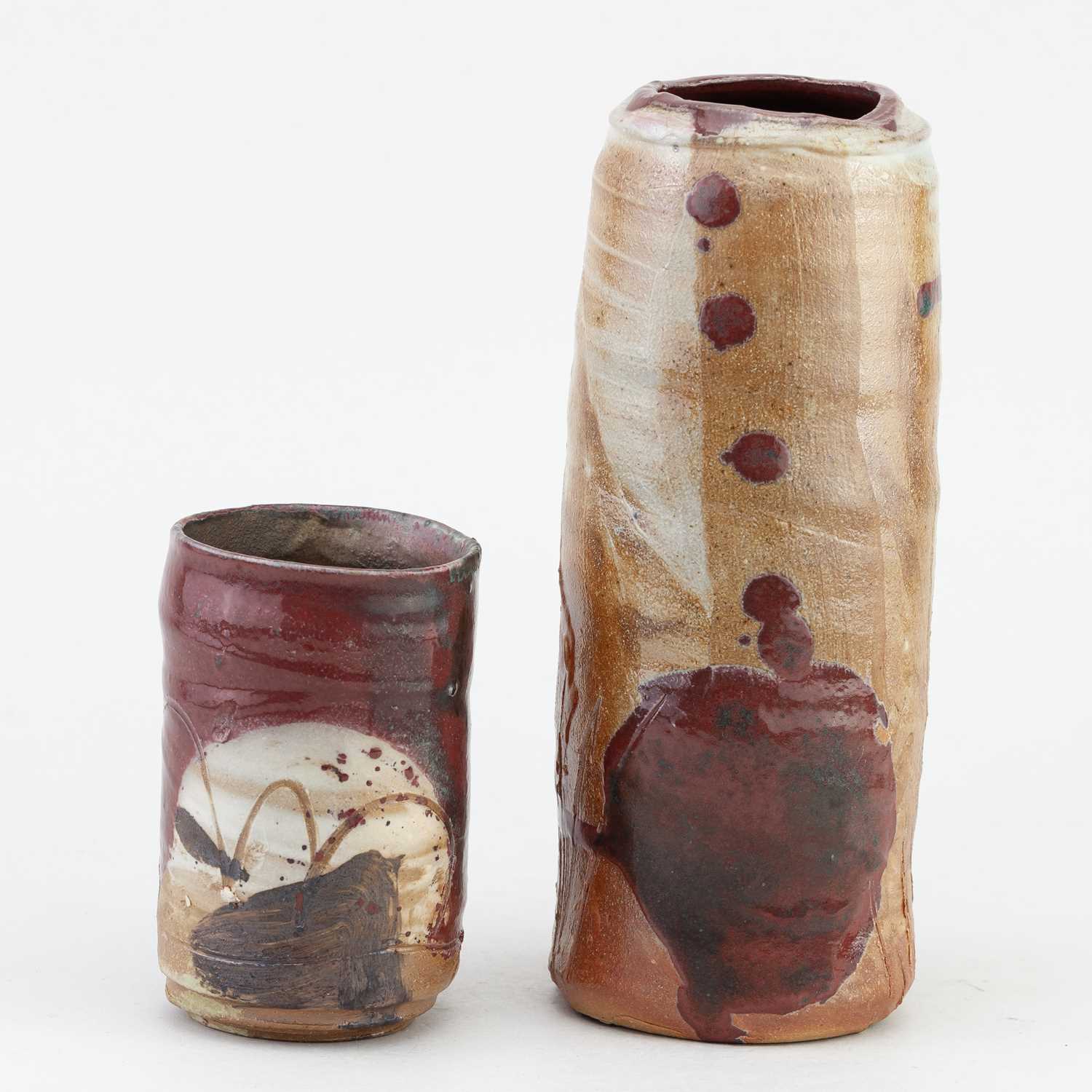 Lot 1 - ADAM FREW (born 1981); a cylindrical stoneware