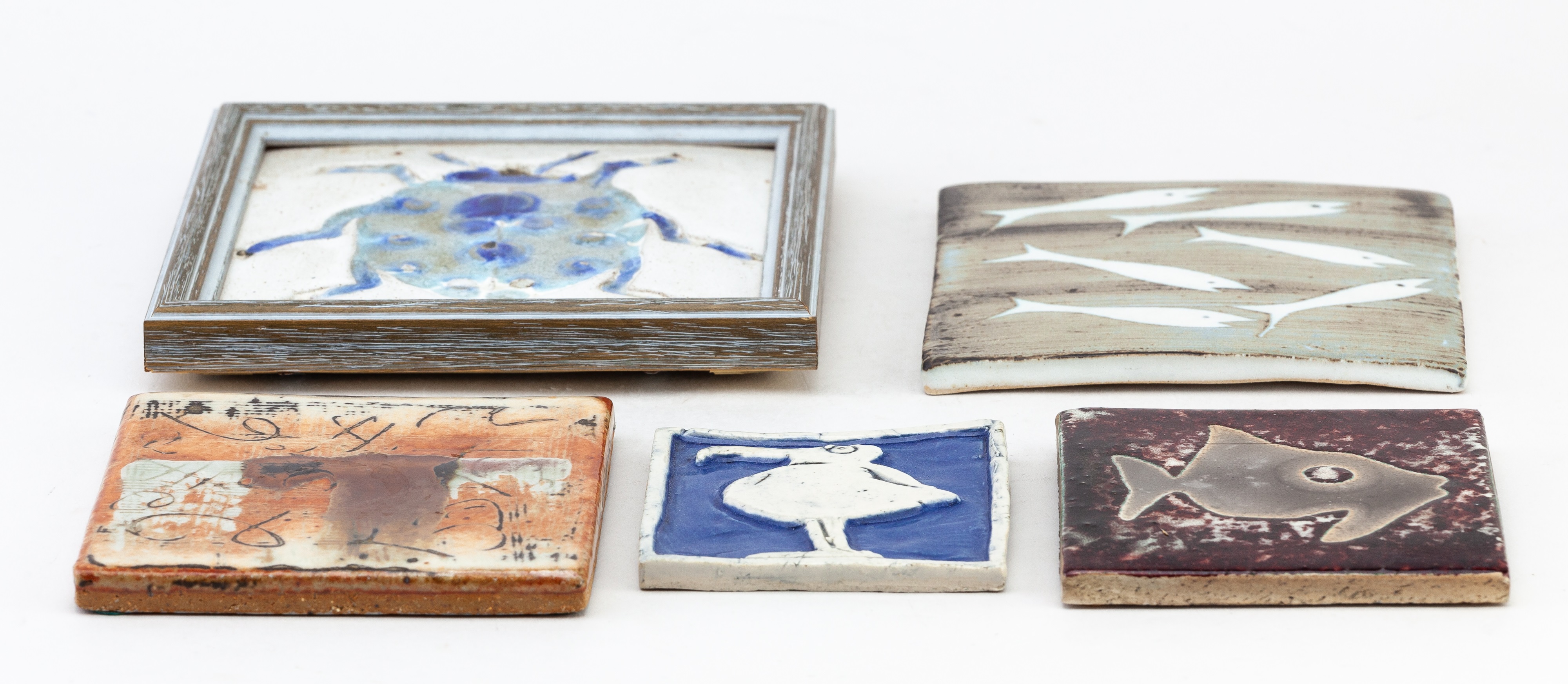 Lot 420 - A collection of tiles by various makers