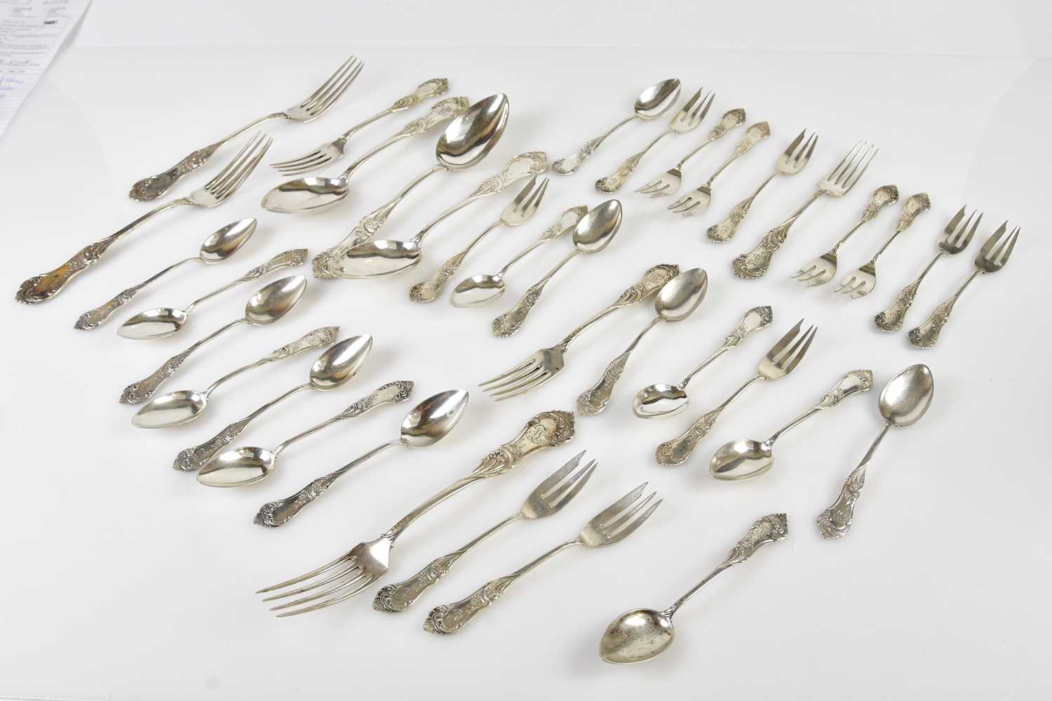 Lot 2287 - A quantity of German Art Nouveau 800 grade