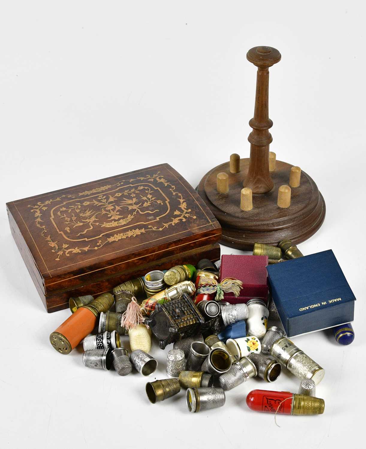 Lot 5027 - A large collection of vintage thimbles