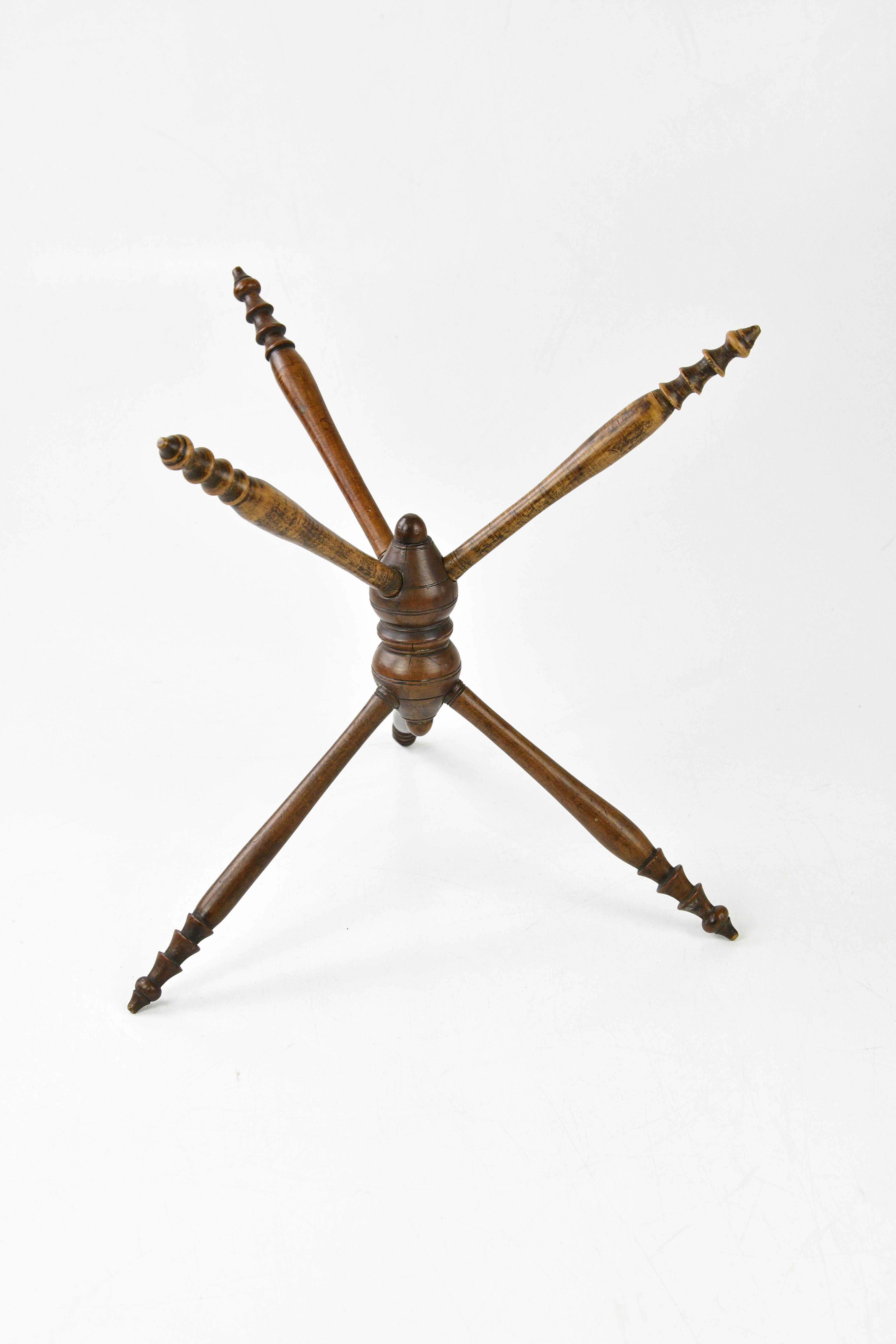 Lot 1131 - A 19th century stained beech turned cat.