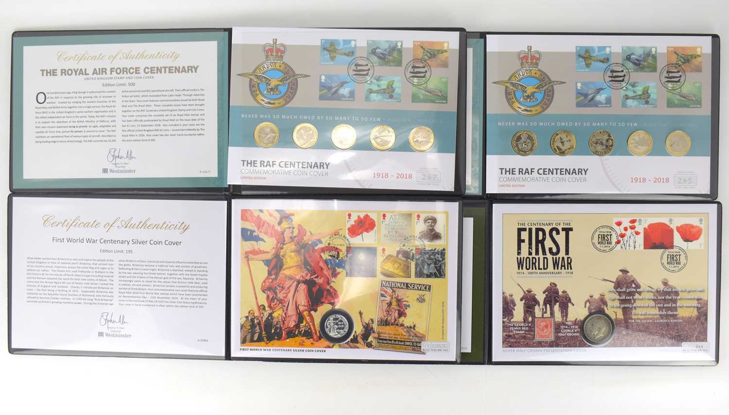 Lot 1008 - WESTMINSTER; four military commemorative