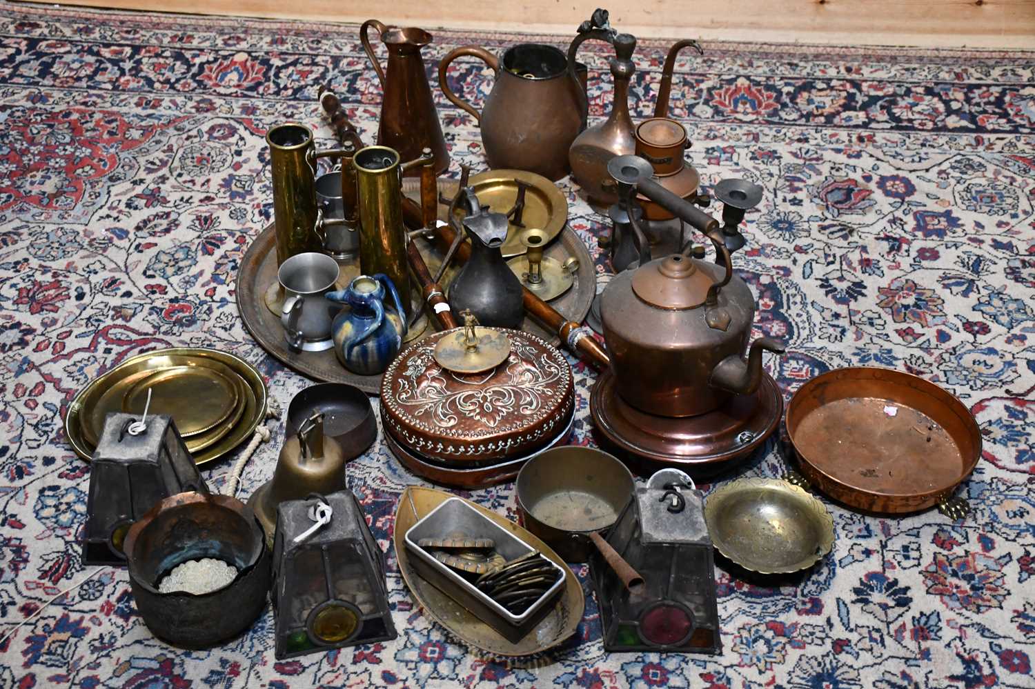 Lot 367 - A large collection of metalware, to include