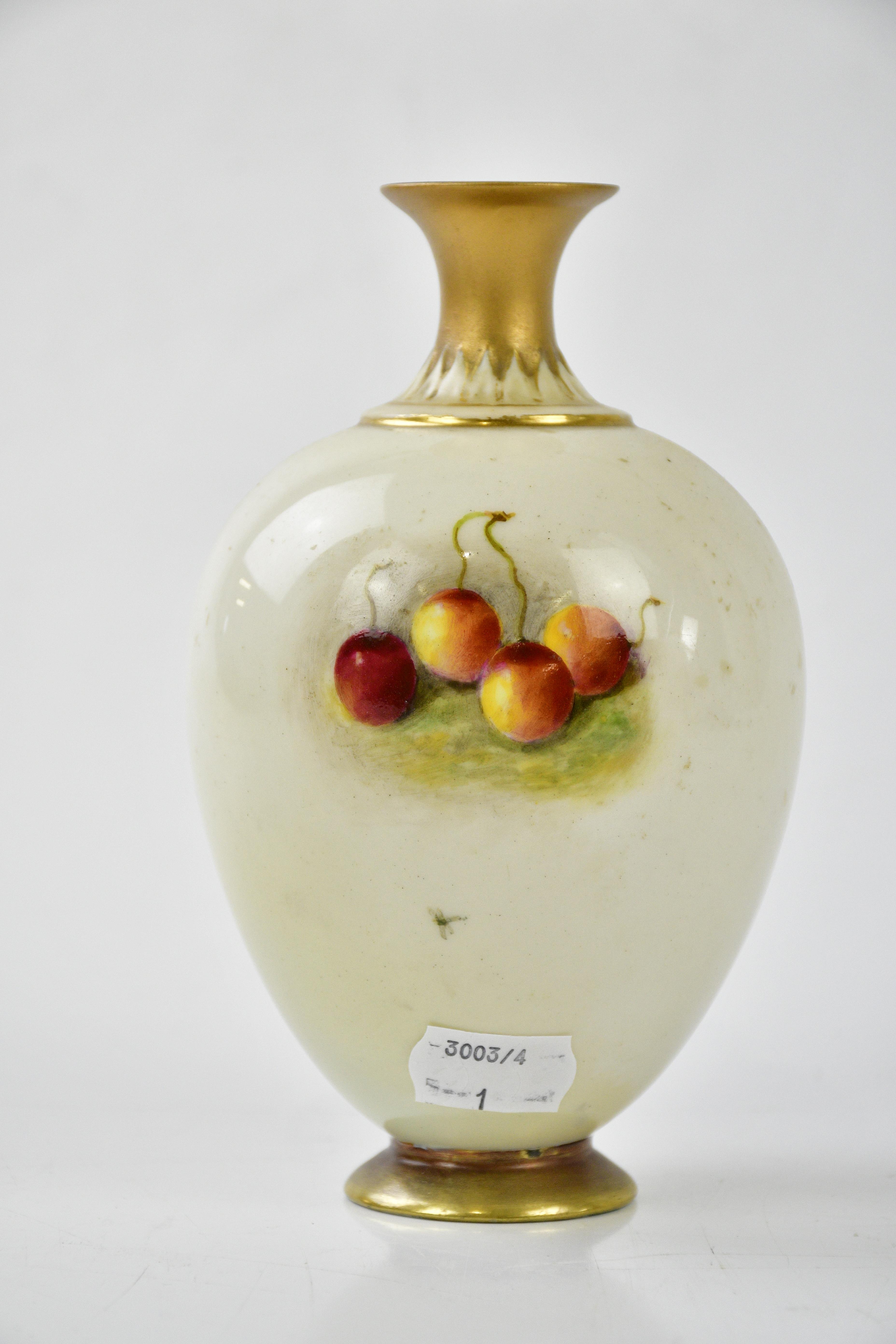 Lot 5526 - RICKETTS FOR ROYAL WORCESTER; a bulbous