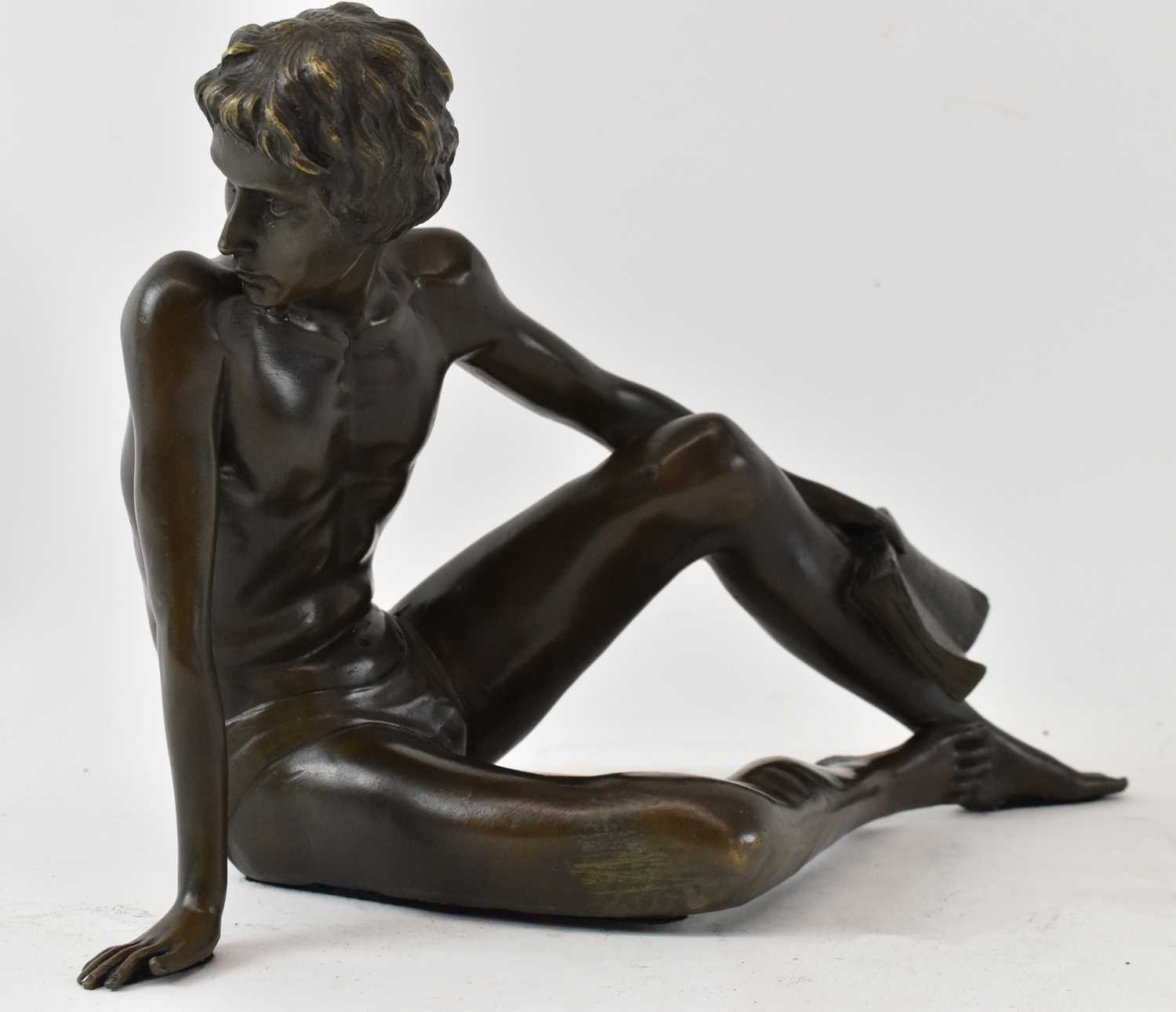 Lot 674 - AFTER FERDINAND PREISS; a bronze figure of a
