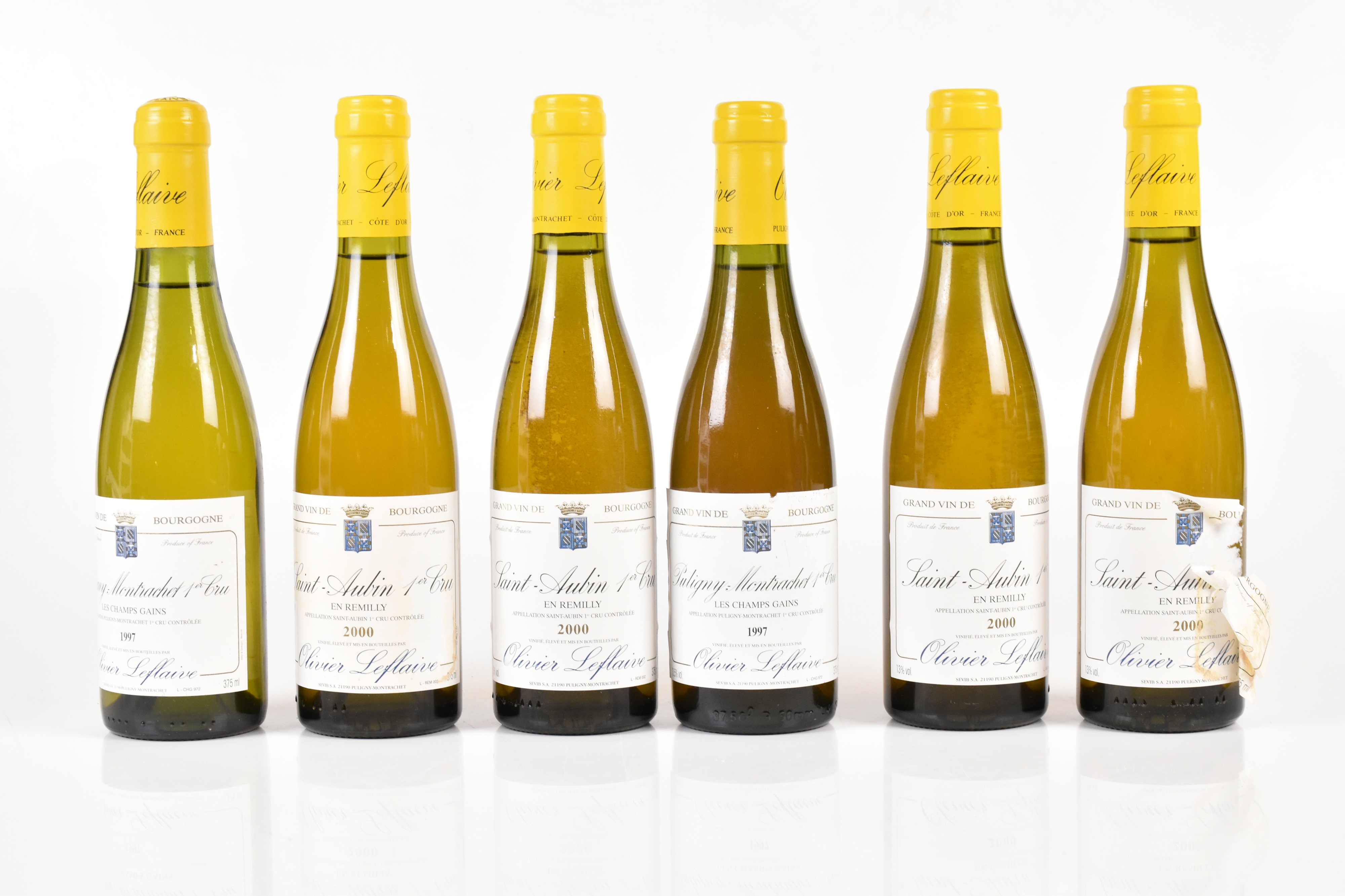 Lot 4258 - WHITE WINE; eleven half bottles Saint-Aubin
