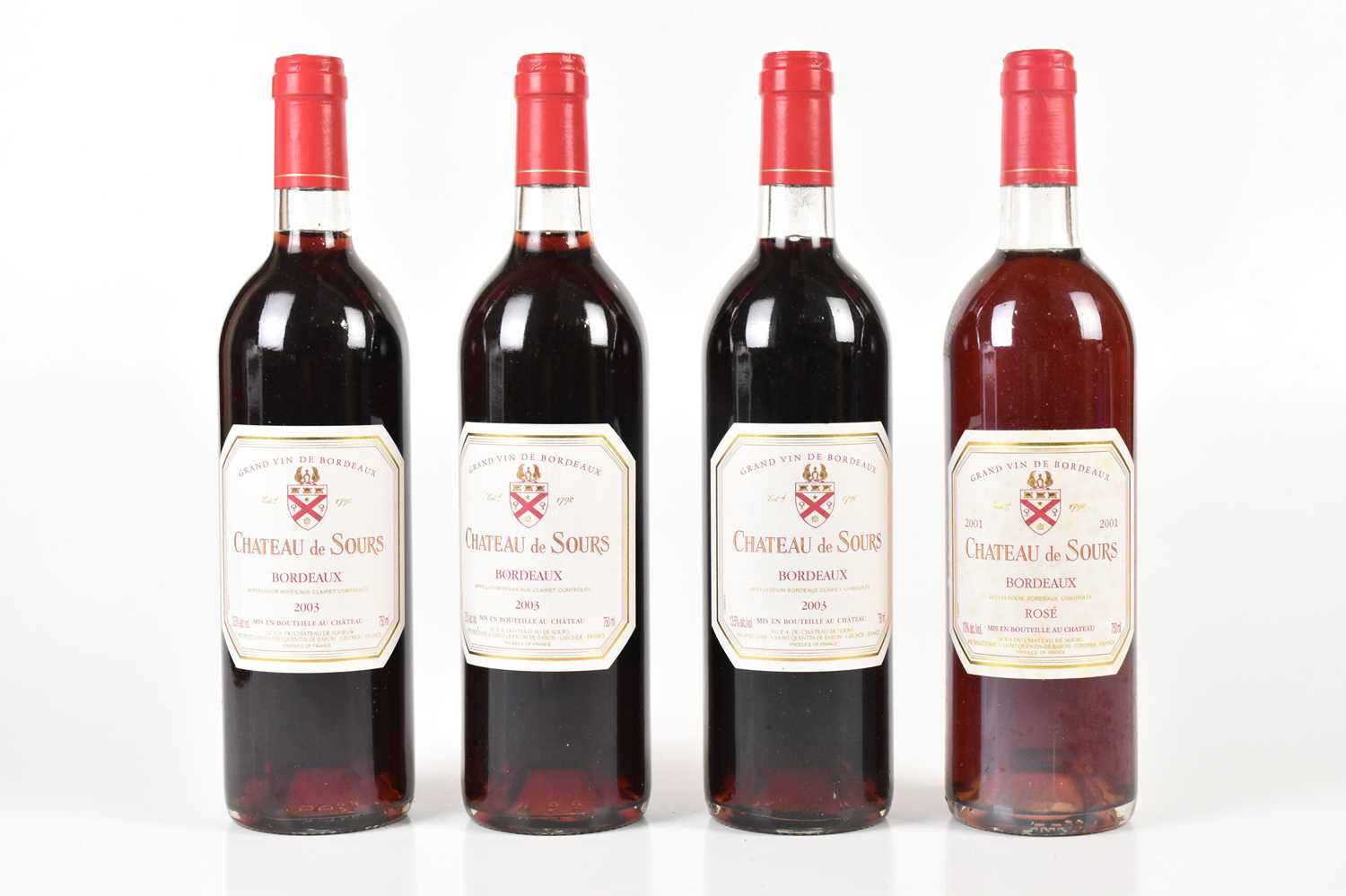 Lot 4310 - RED WINE; eight bottles Chateau de Sours