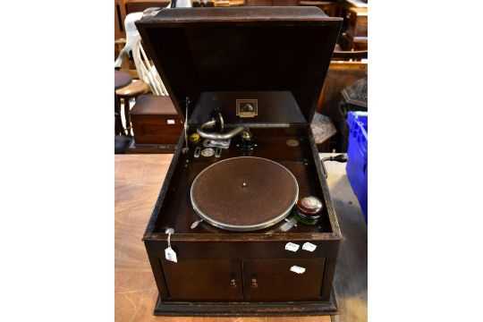Lot 785 - HIS MASTER'S VOICE; a gramophone model