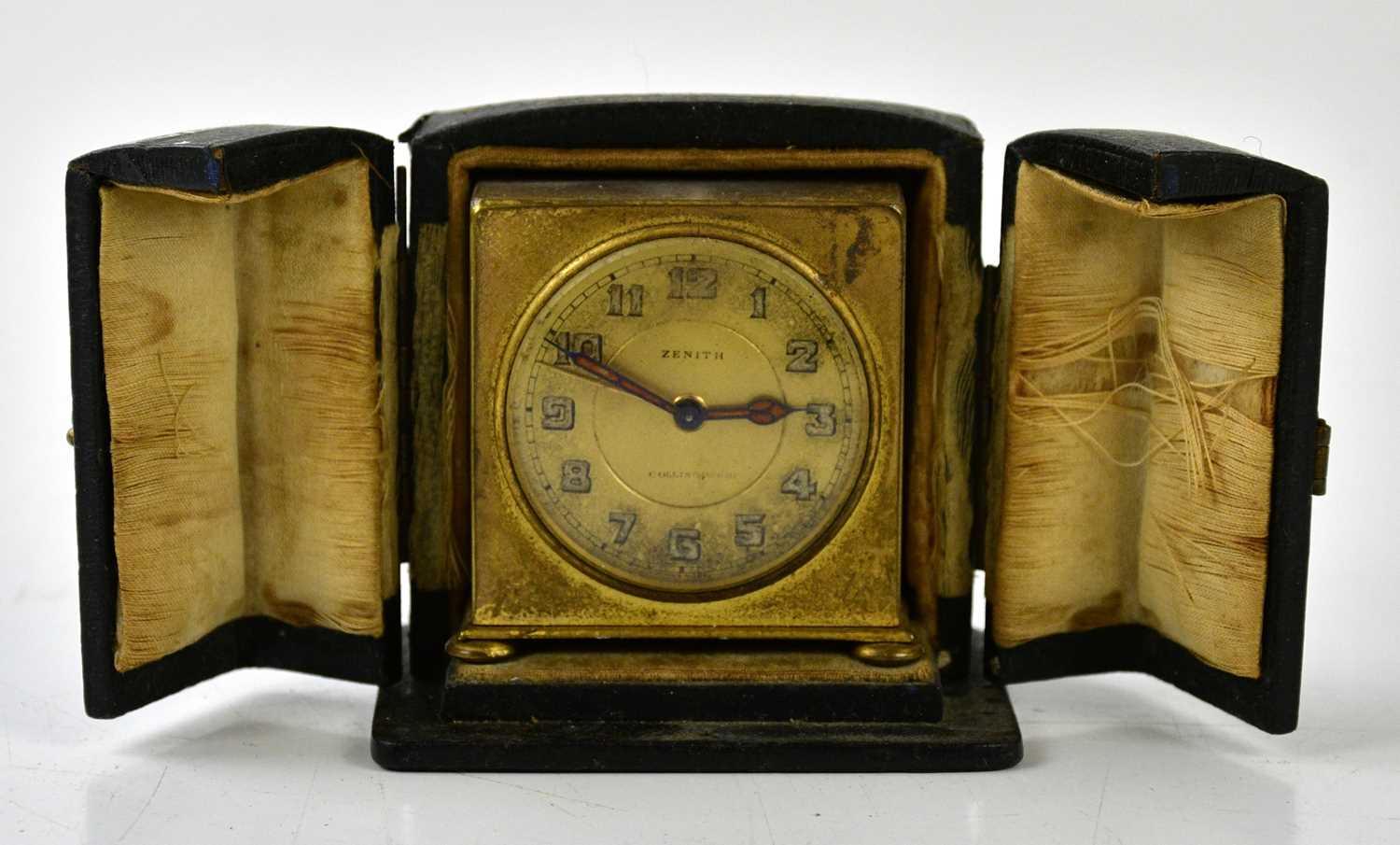 Lot 6421 - ZENITH; a miniature travelling alarm clock,