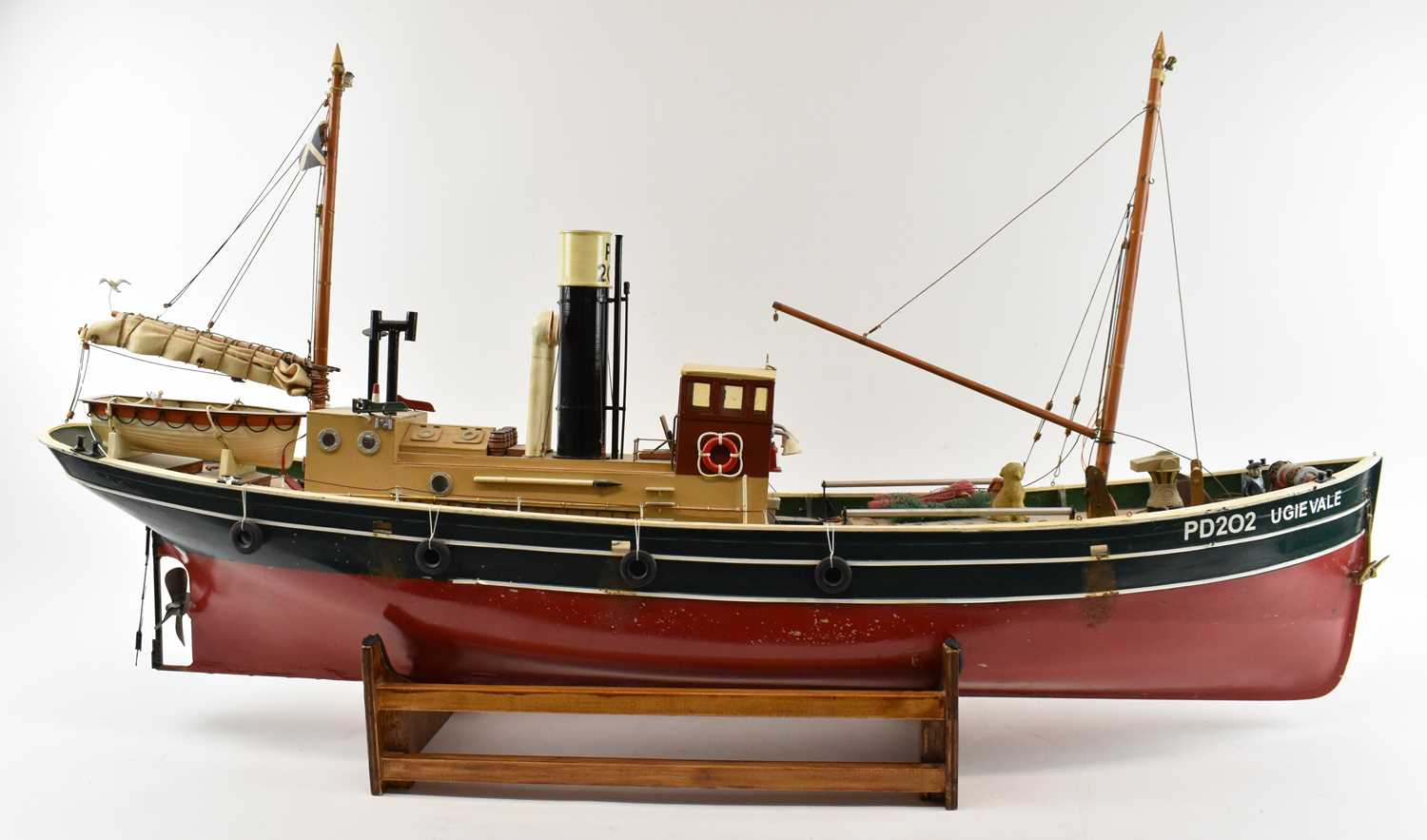 Lot 298 - A modern scratch built model of a ship,