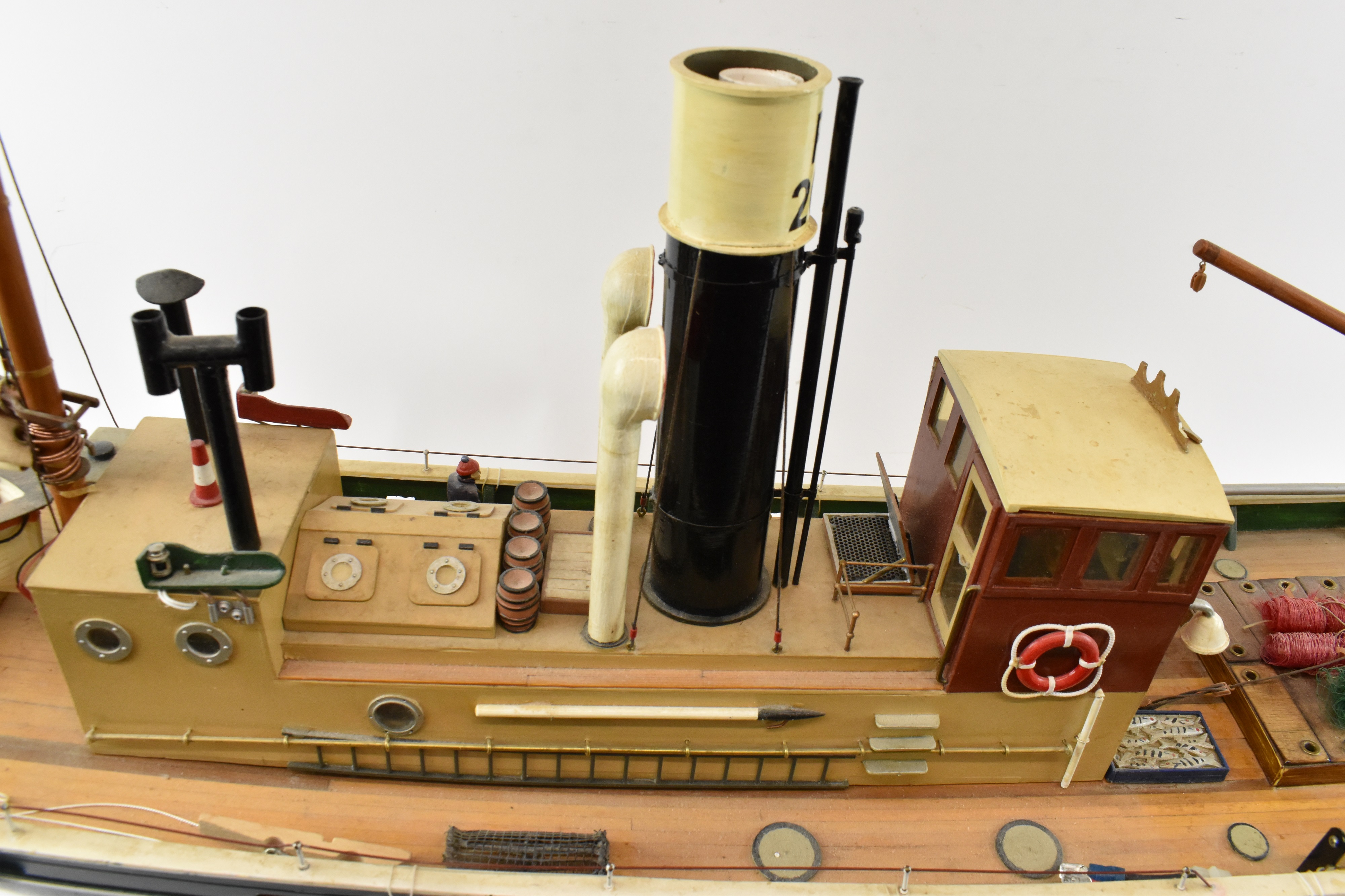 Lot 298 - A modern scratch built model of a ship,