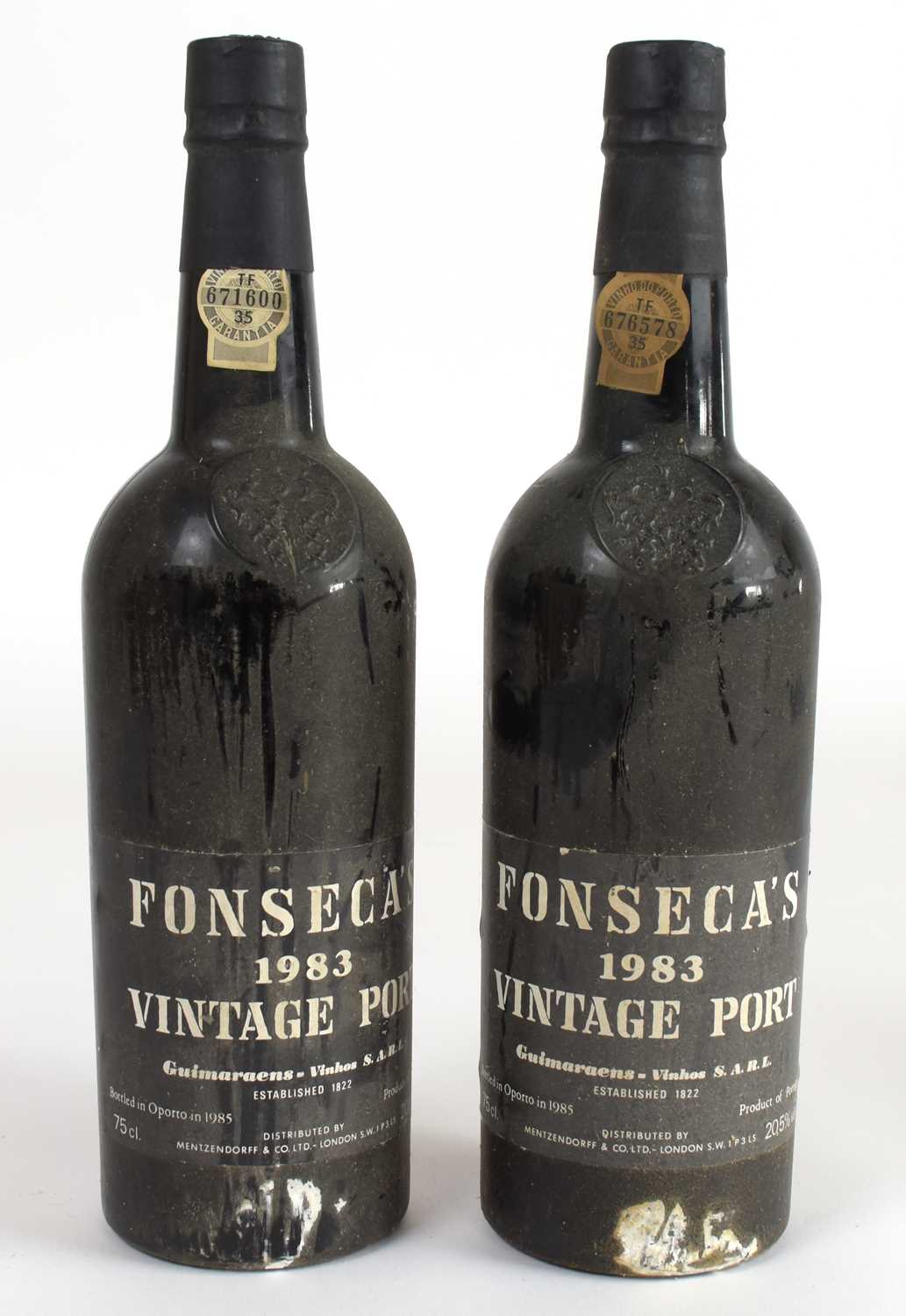 Lot 4062 - PORT; two bottles Fonseca's Vintage Port,