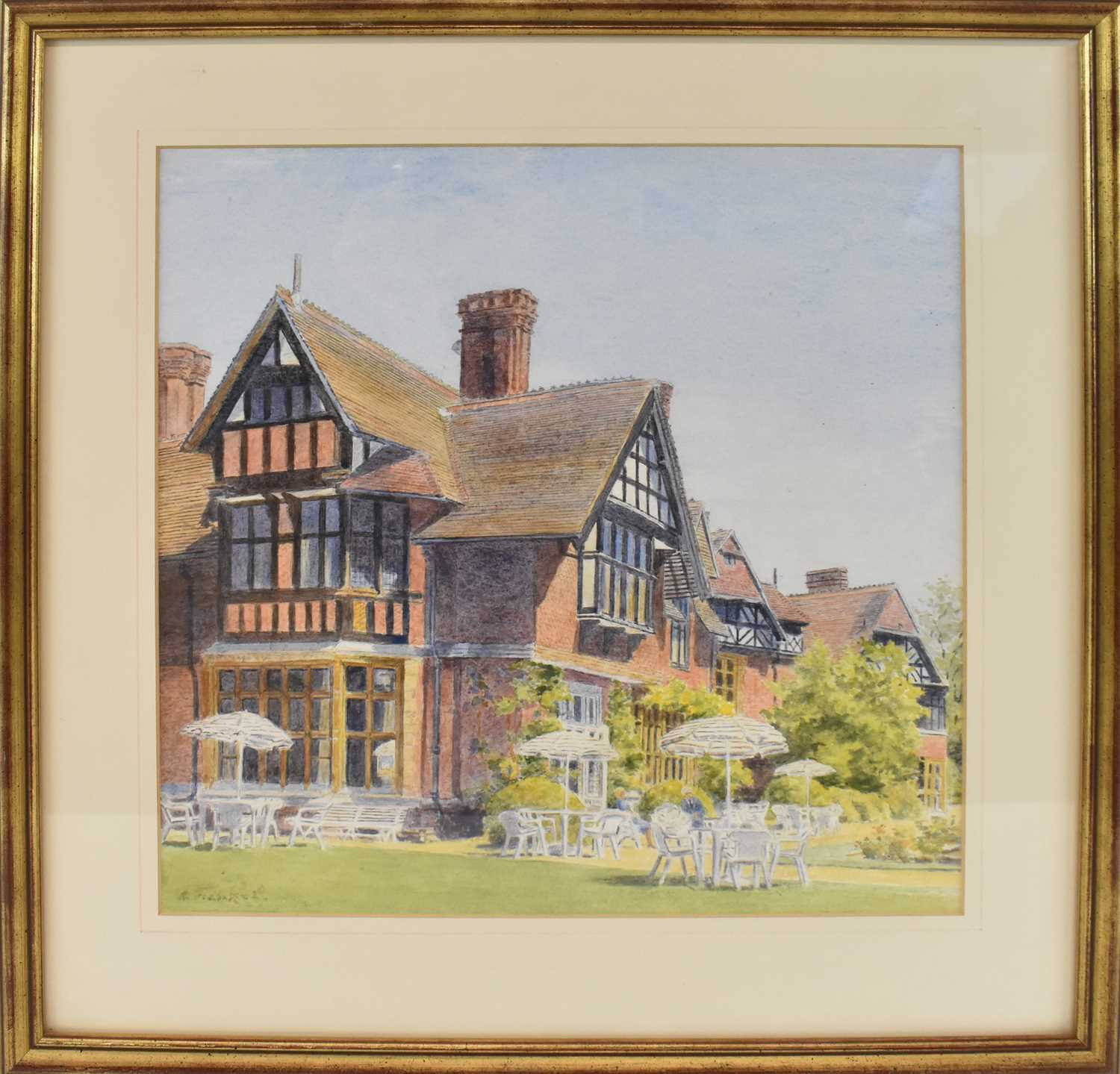 Lot 250 - ALBERT FRANKEL; watercolour, rural scene