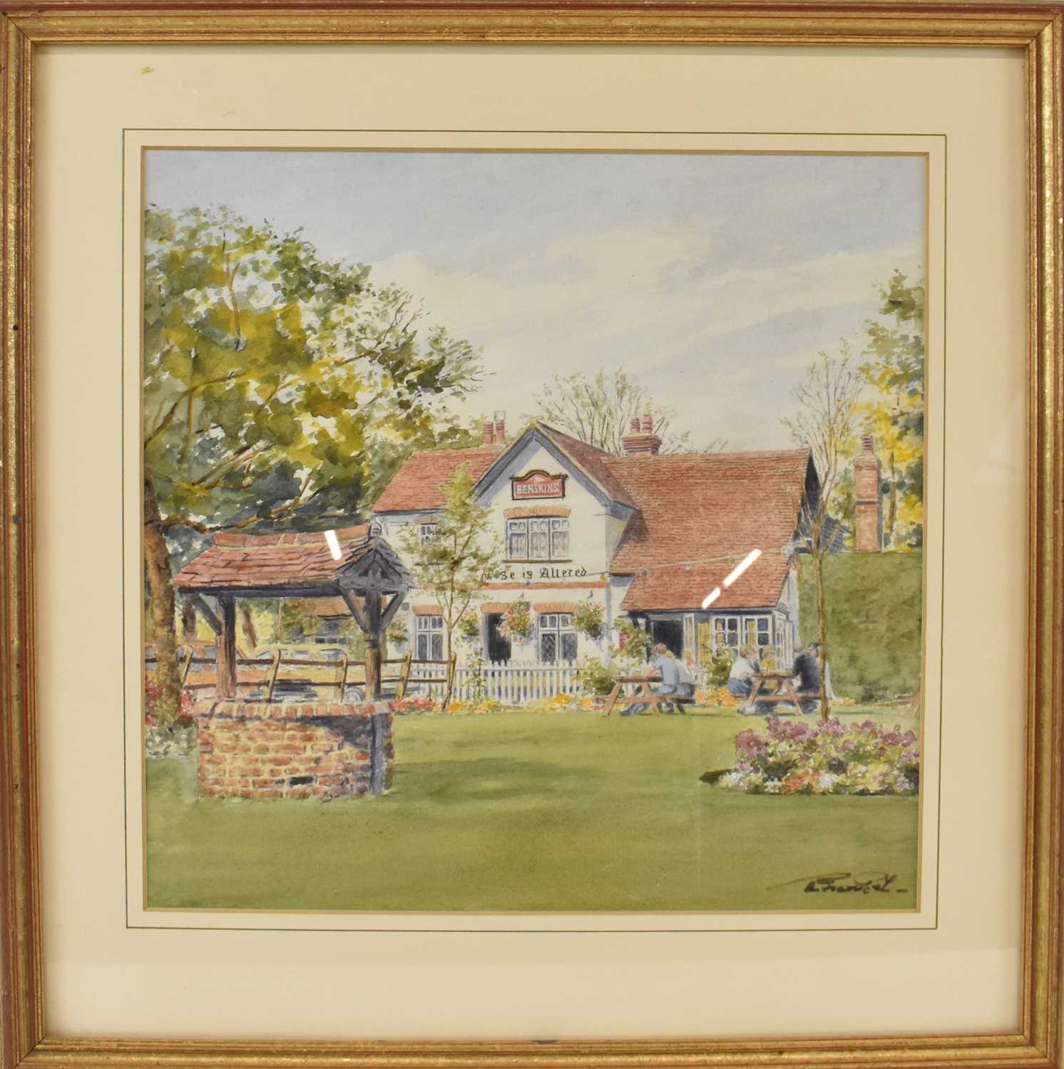 Lot 251 - ALBERT FRANKEL; watercolour, rural scene,