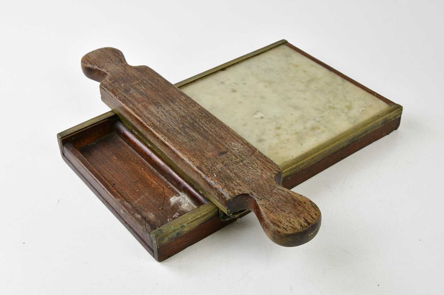 Lot 229 - Two Victorian pill makers with marble