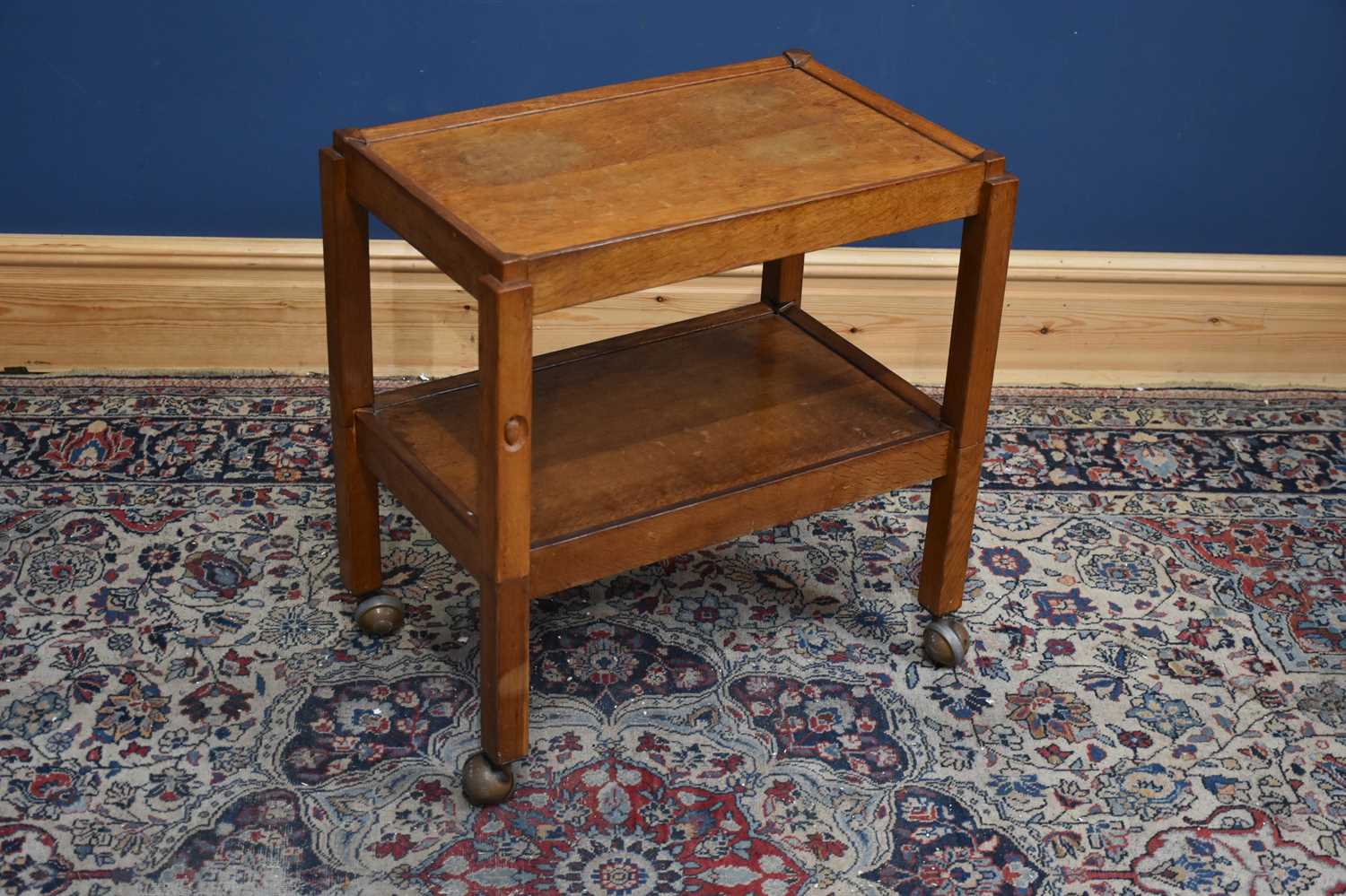 Lot 314 - ALAN 'ACORN MAN' GRAINGER; a light oak two