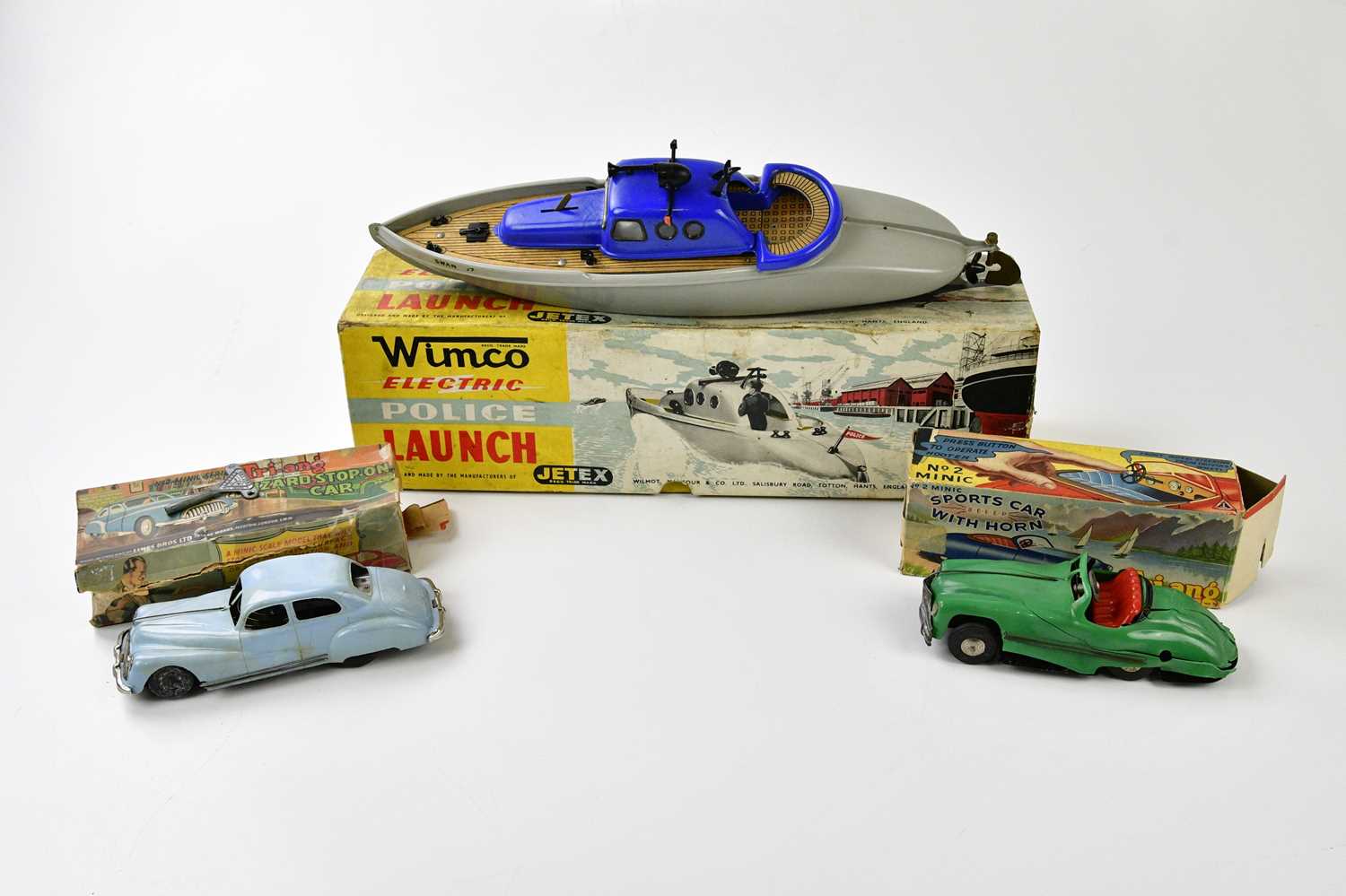 Lot 4537 - JETEX; a boxed Wimco electric Police Launch