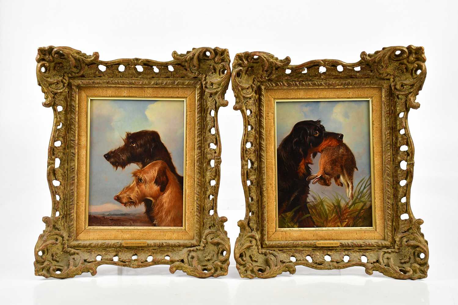 Lot 1755 - COLIN GRAEME (1858-1910), pair of oils on