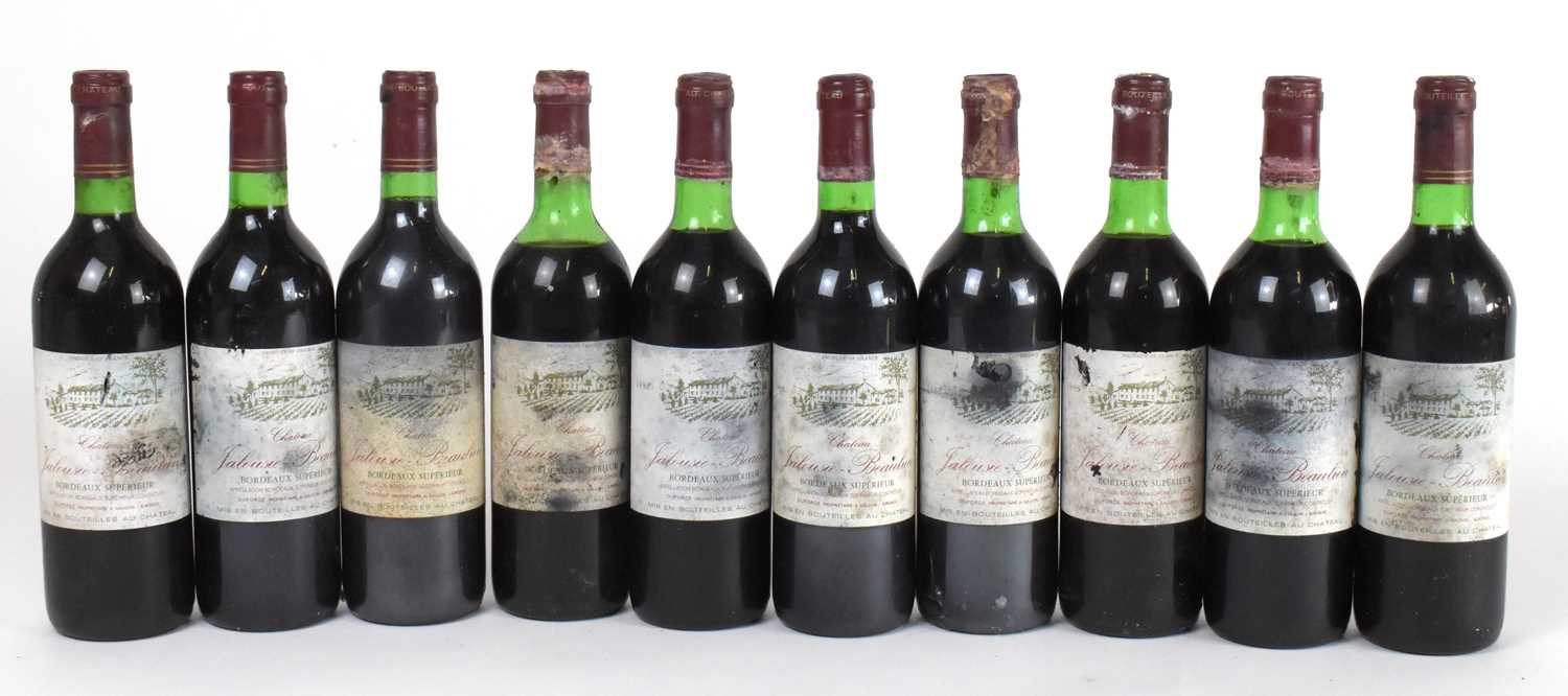 Lot 4208 - RED WINE; ten bottles Chateau