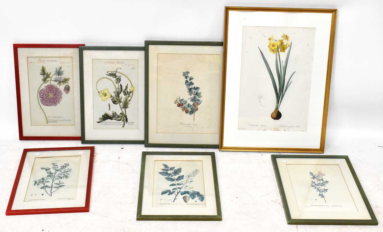 Lot 906 - A collection of six hand coloured engraved