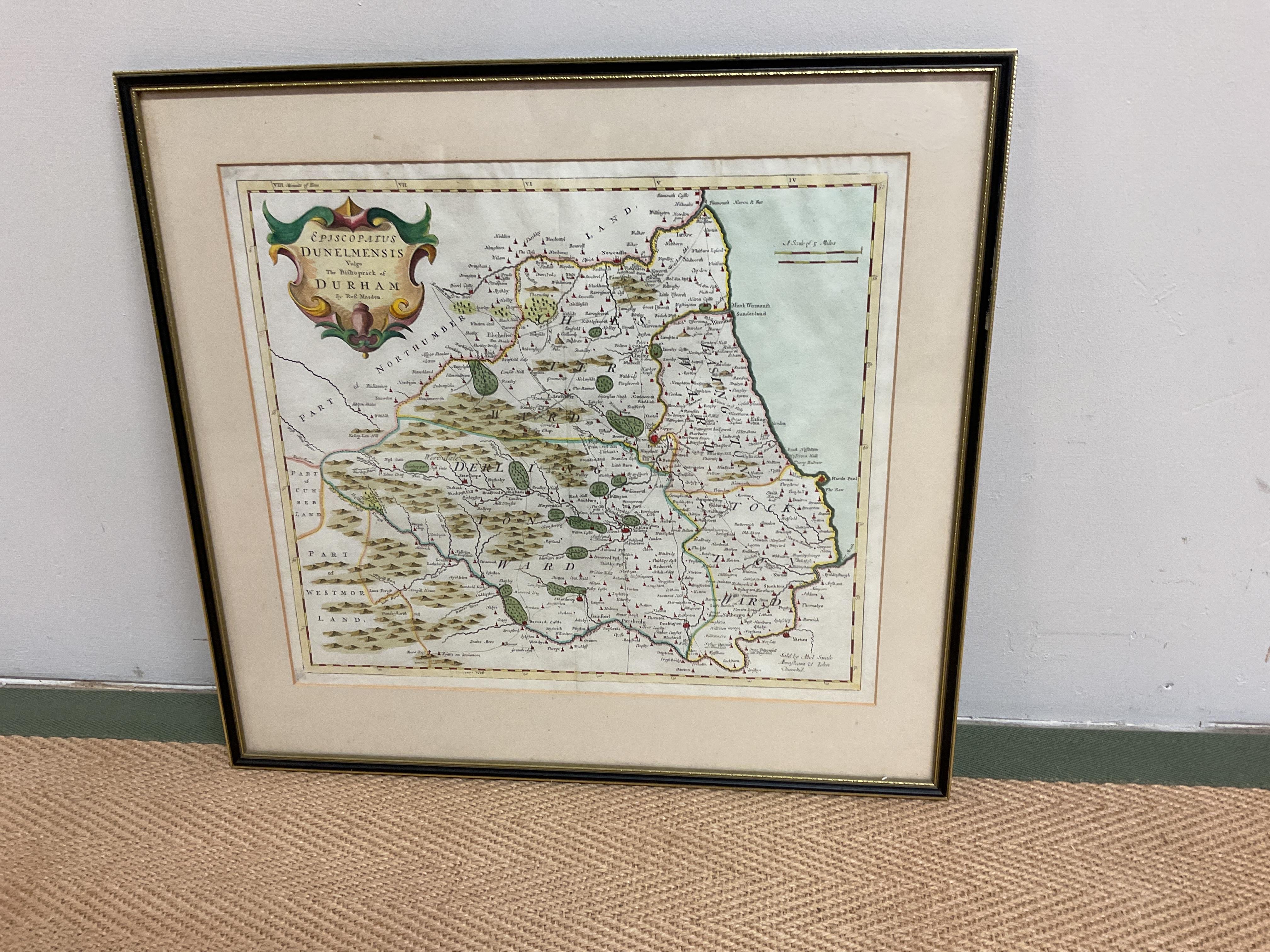 Lot 111 - ROBERT MORDEN (1650-1703); a county map of