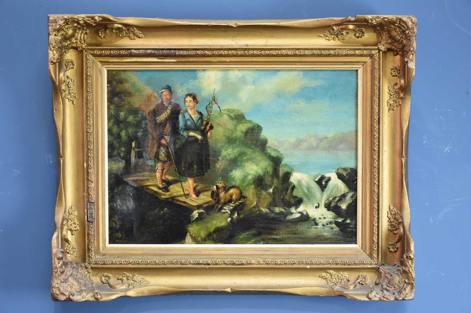 Lot 2568 - E T POWELL; oil on canvas, naive Highland