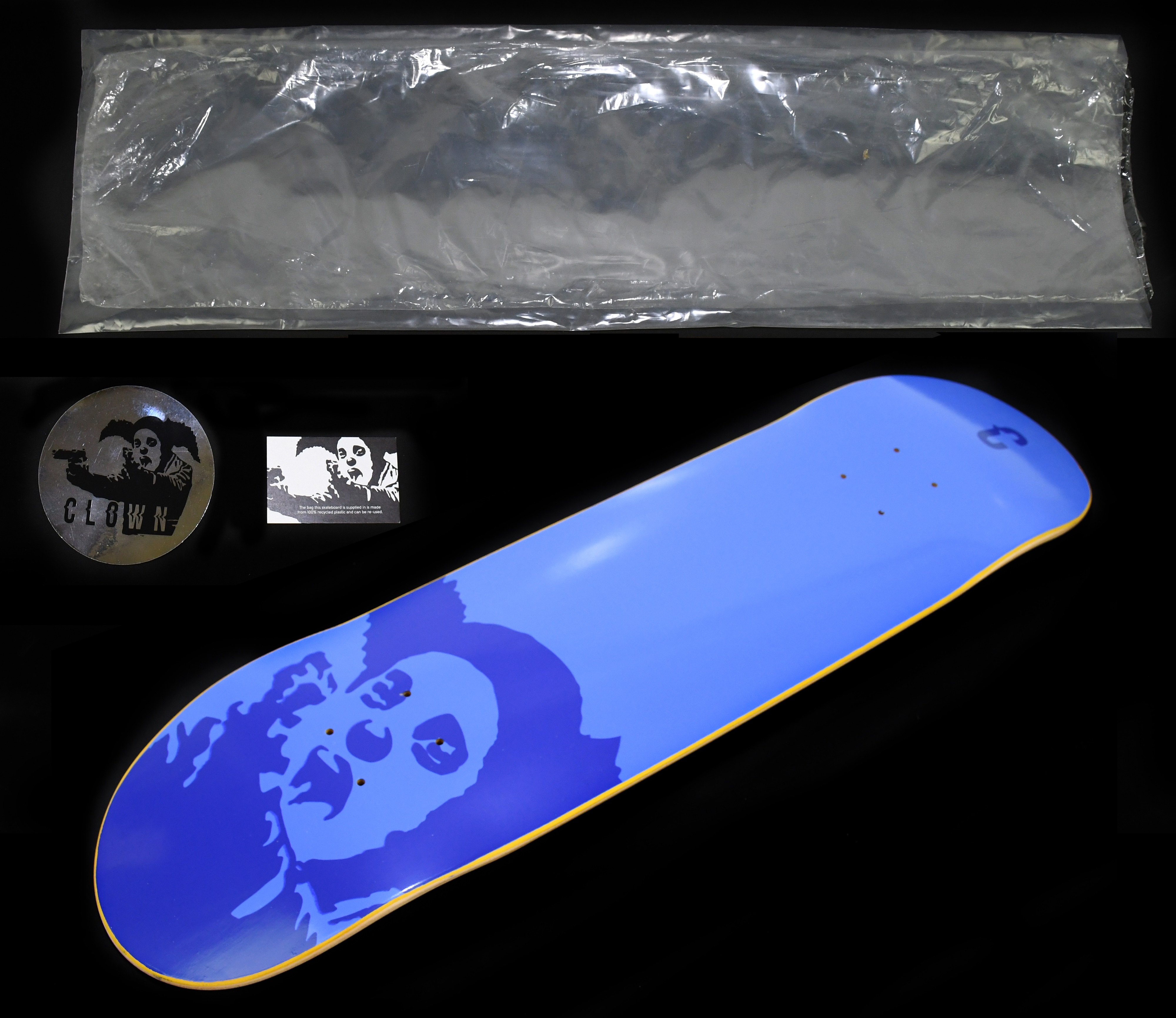Lot 1185 - BANKSY (born 1974); Clown Skateboard,