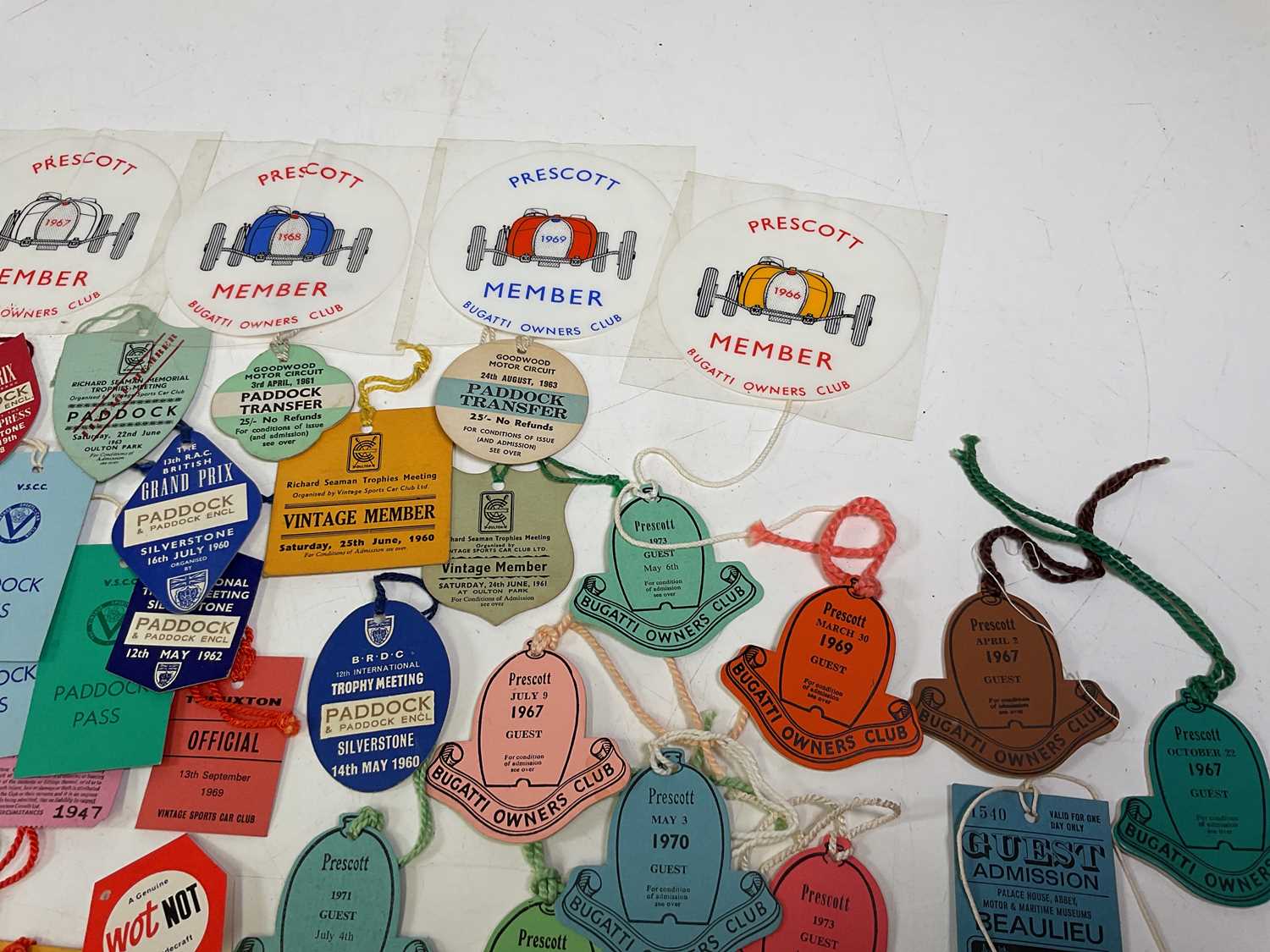 Lot 79 - A collection of Bugatti Owners Club badges