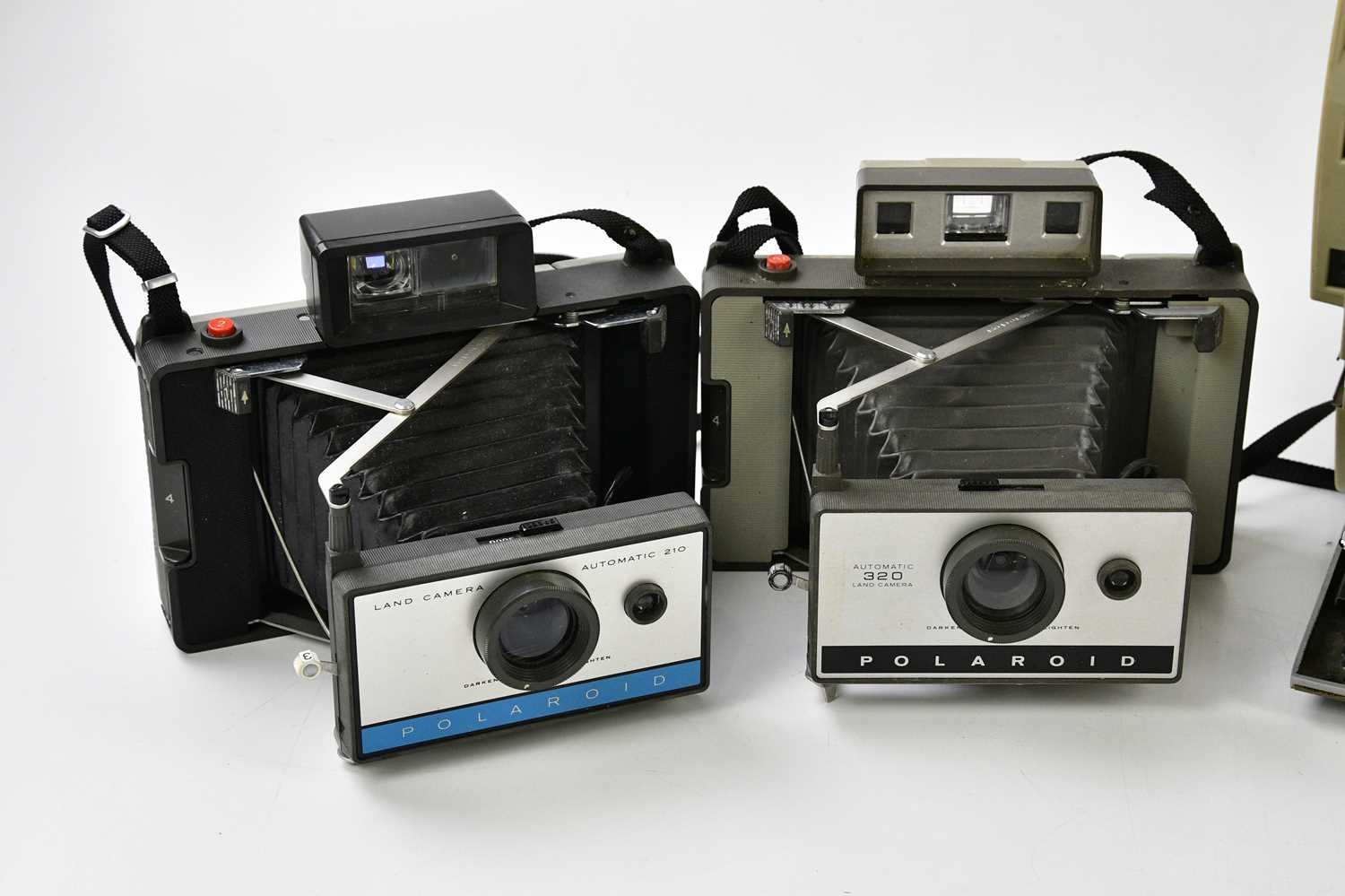 Lot 1433 - POLAROID; three Polaroid land cameras, to