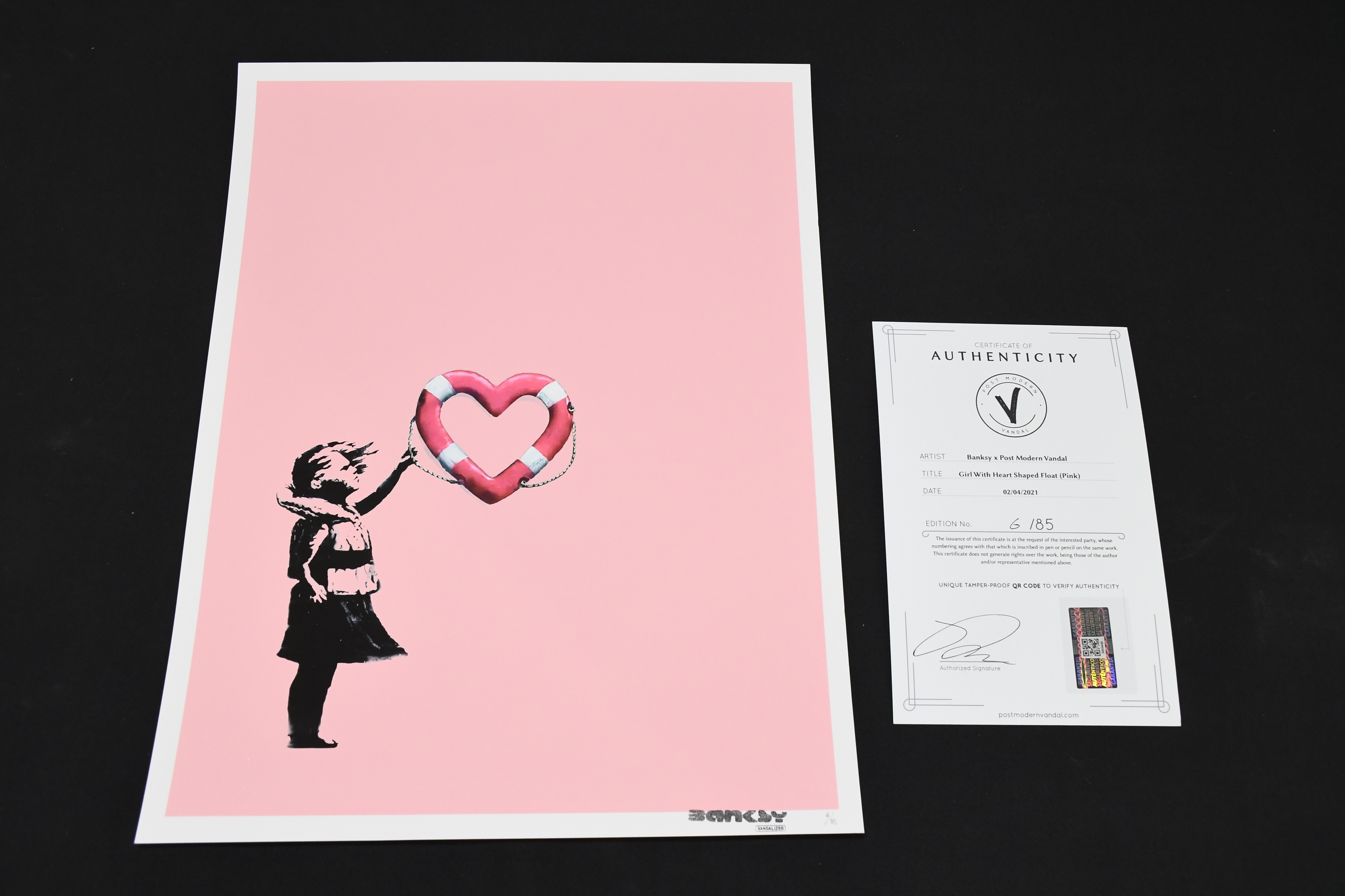 Lot 1195 - BANKSY (born 1974); giclee print on 308