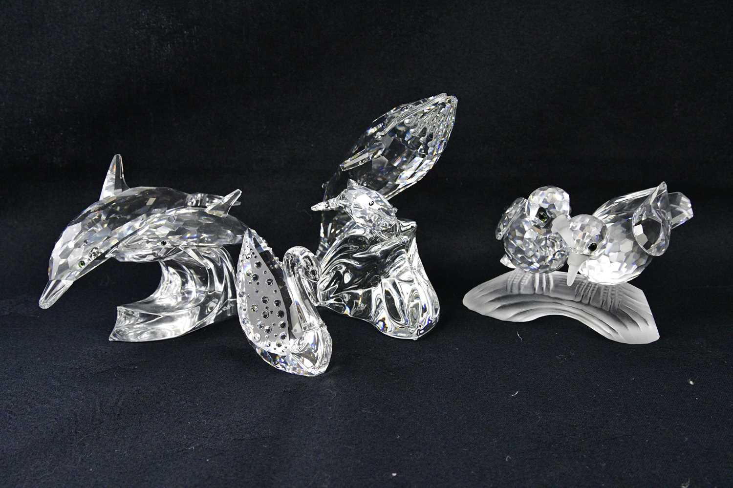 Lot 1372 - SWAROVSKI; four crystal models including