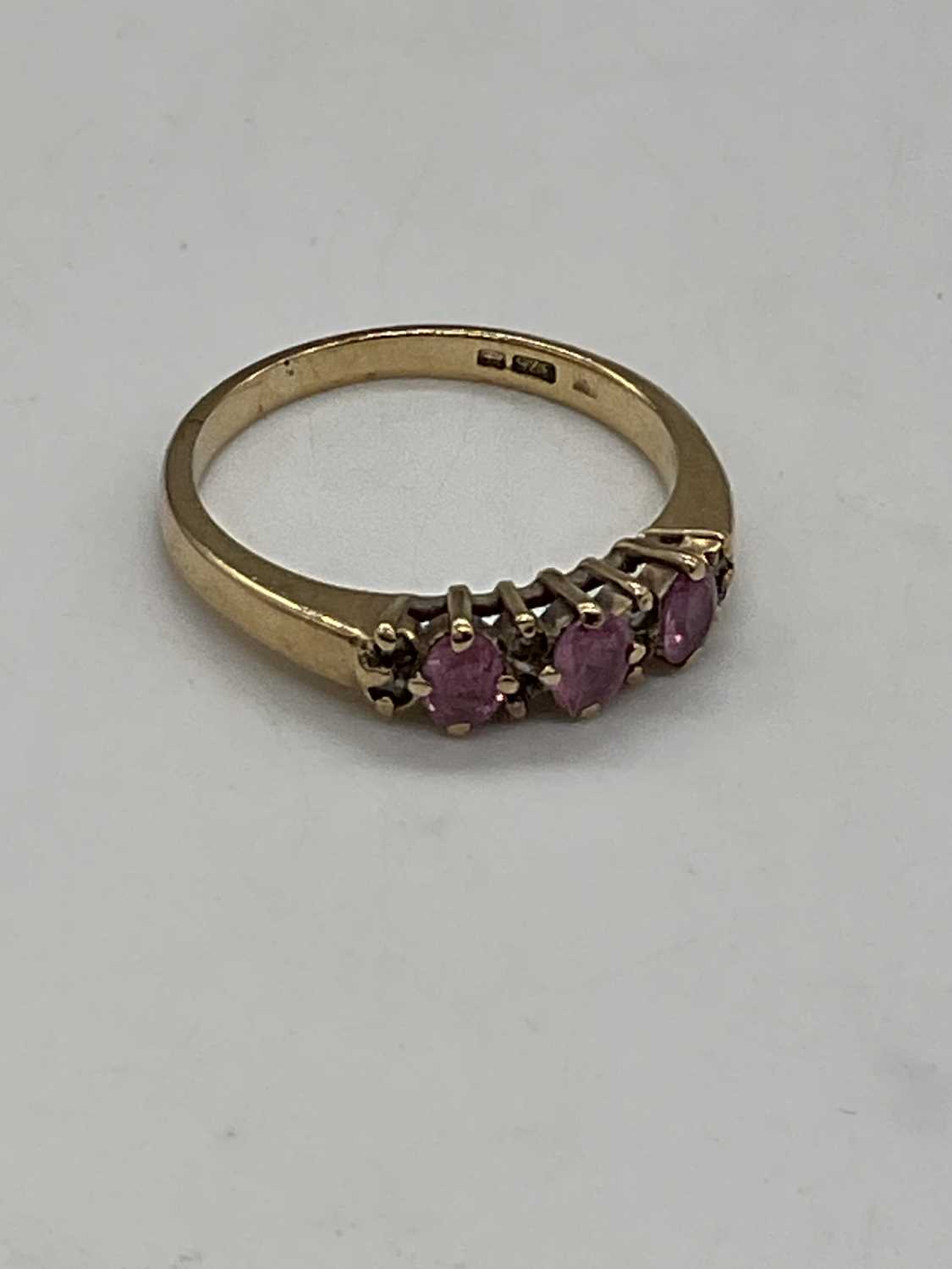 Lot 503 - Two 9ct gold dress rings, one in yellow gold,