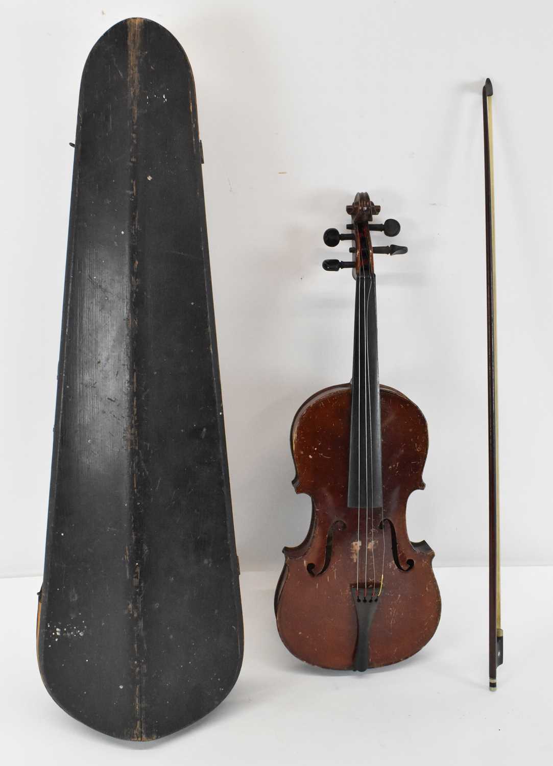 Lot 433 - A full size Maidstone violin, the two piece
